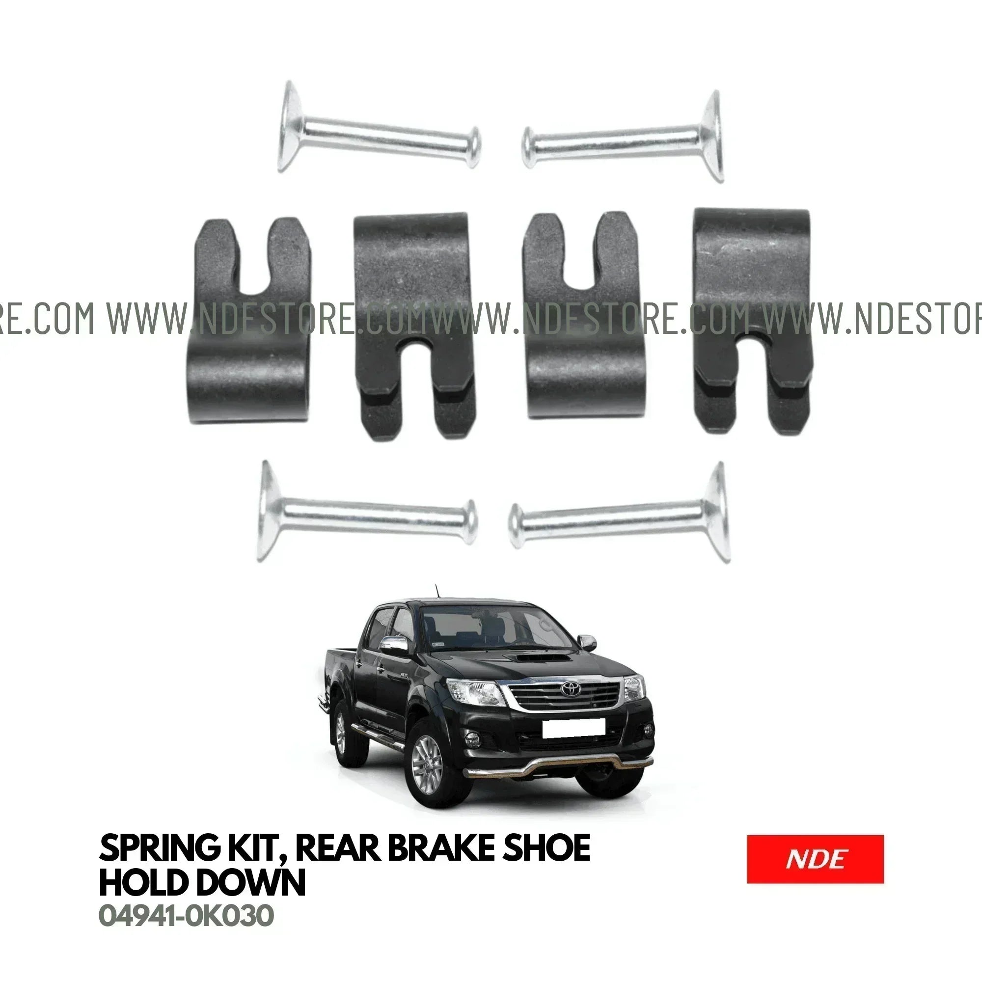 SPRING KIT REAR BRAKE SHOE HOLD DOWN FOR TOYOTA HILUX – NDE STORE