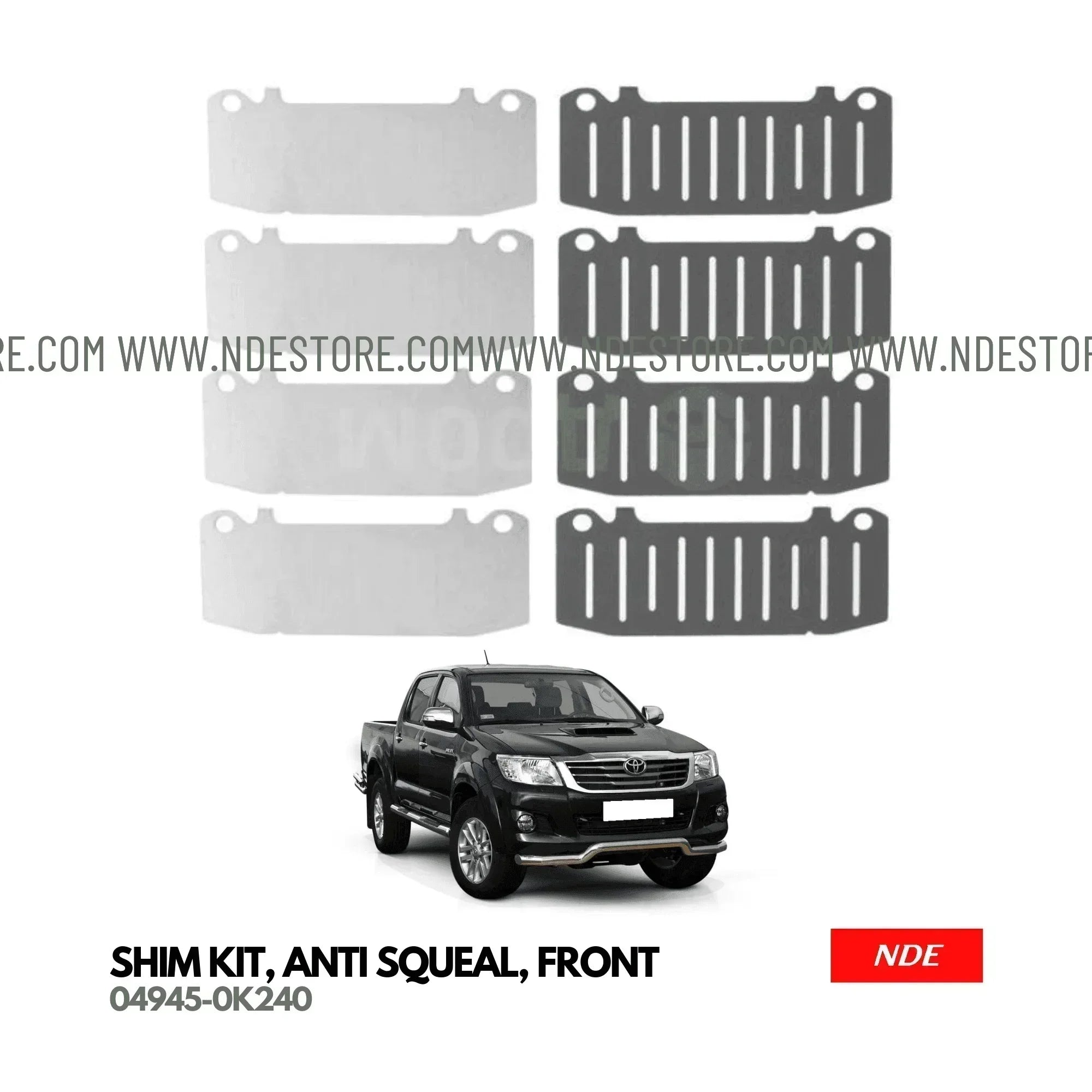 SHIM KIT ANTI SQUEL FRONT FOR TOYOTA HILUX – NDE STORE