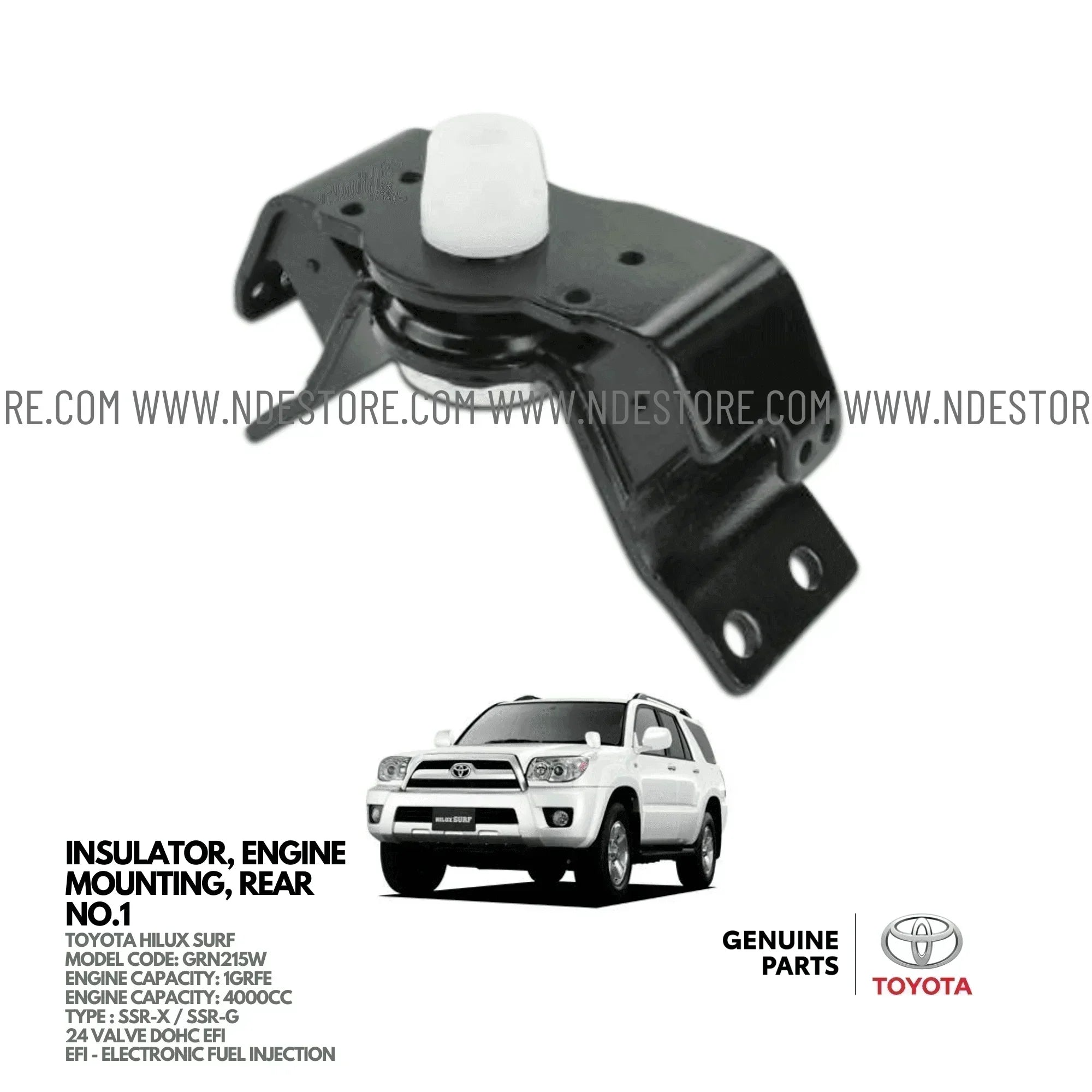 MOUNTING INSULATOR ENGINE REAR FOR TOYOTA HILUX SURF SSR (2005-2009 ...
