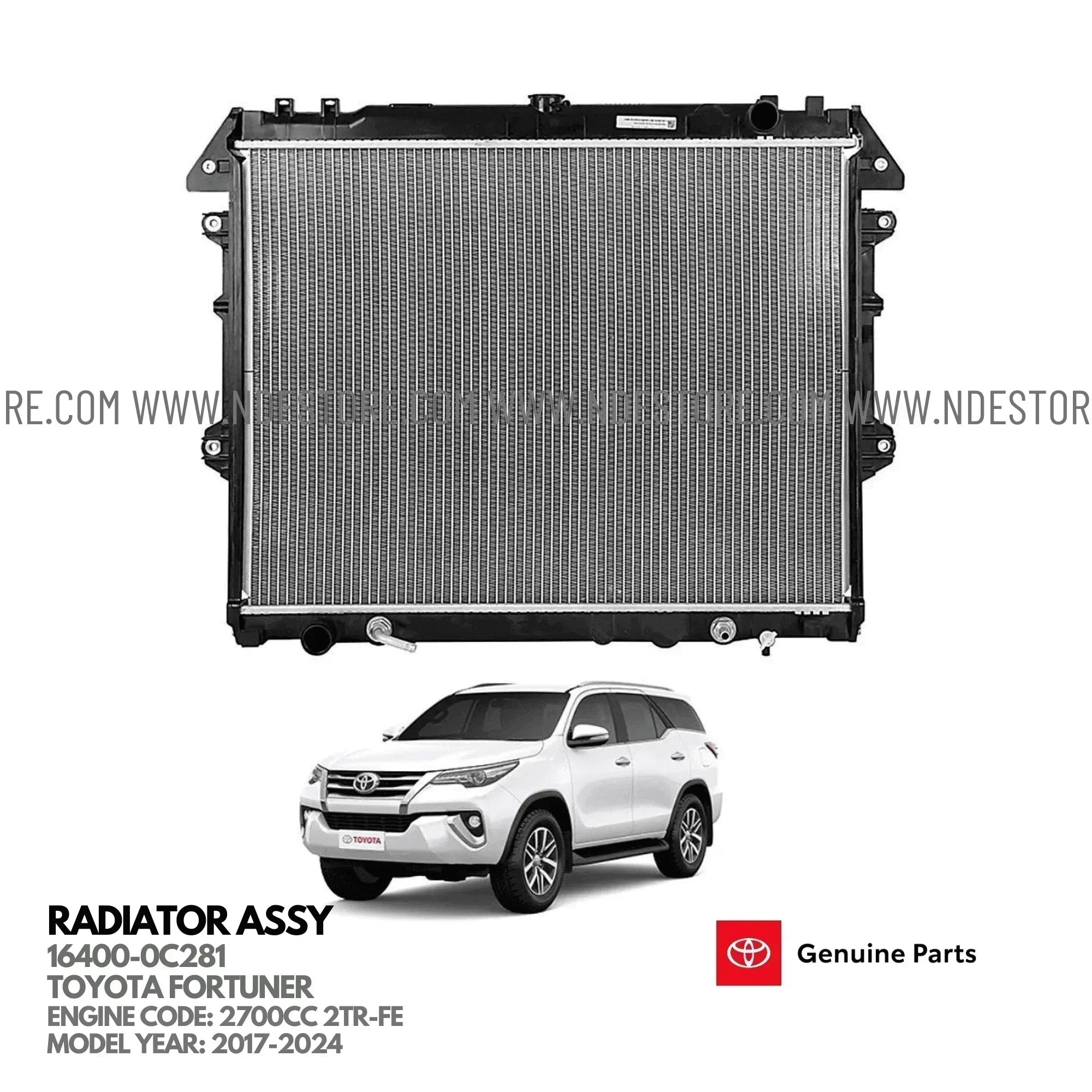 RADIATOR ASSY FOR TOYOTA FORTUNER – NDE STORE