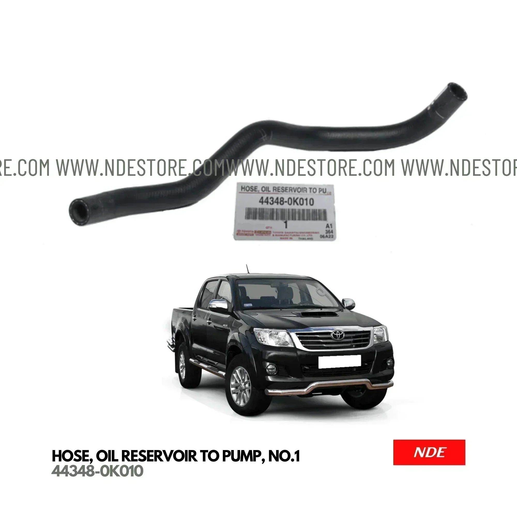 HOSE OIL RESERVOIR TO PUMP NO 1 FOR TOYOTA HILUX - ndestore.com