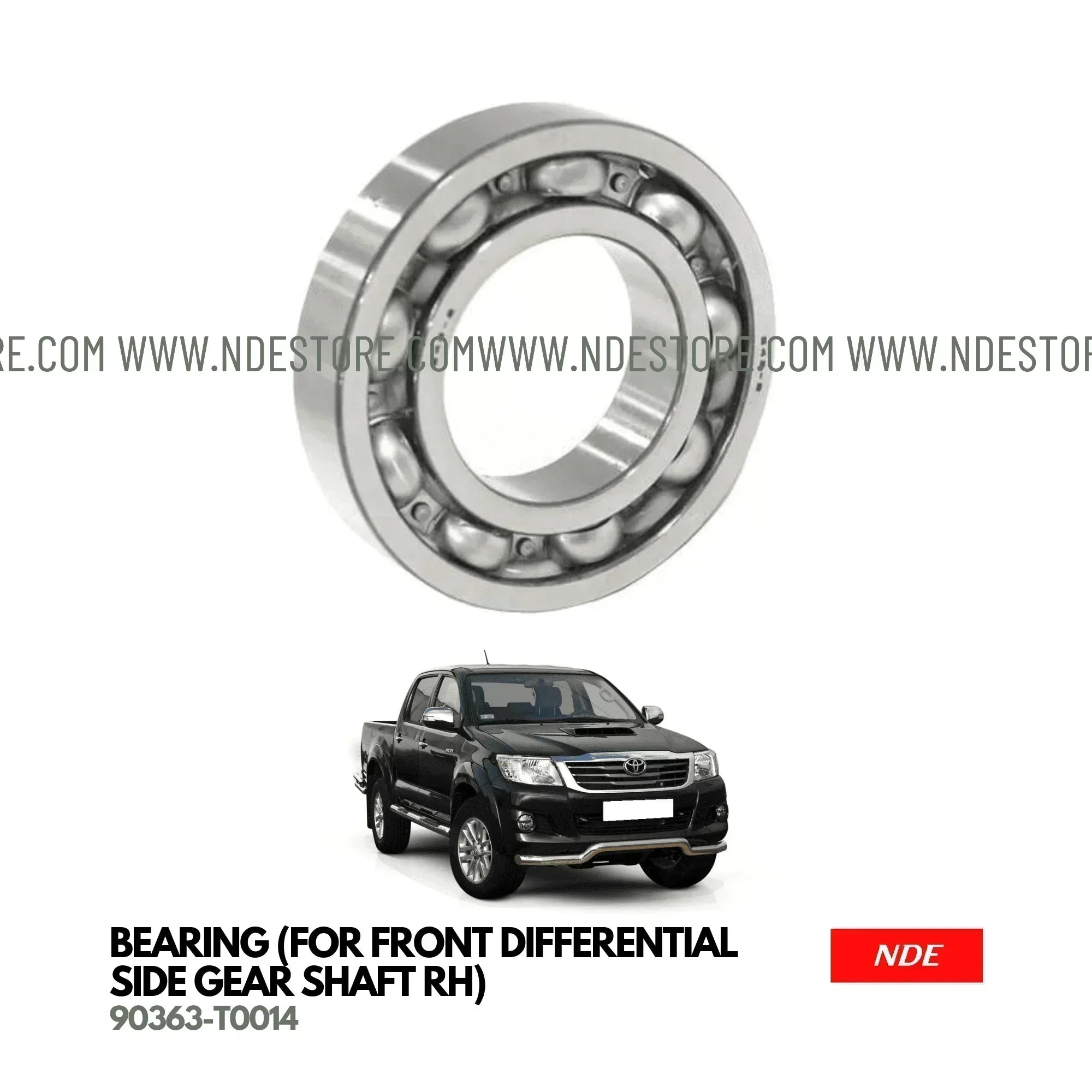 BEARING FRONT DIFFERENTIAL SIDE GEAR SHAFT RIGHT FOR TOYOTA HILUX – NDE ...