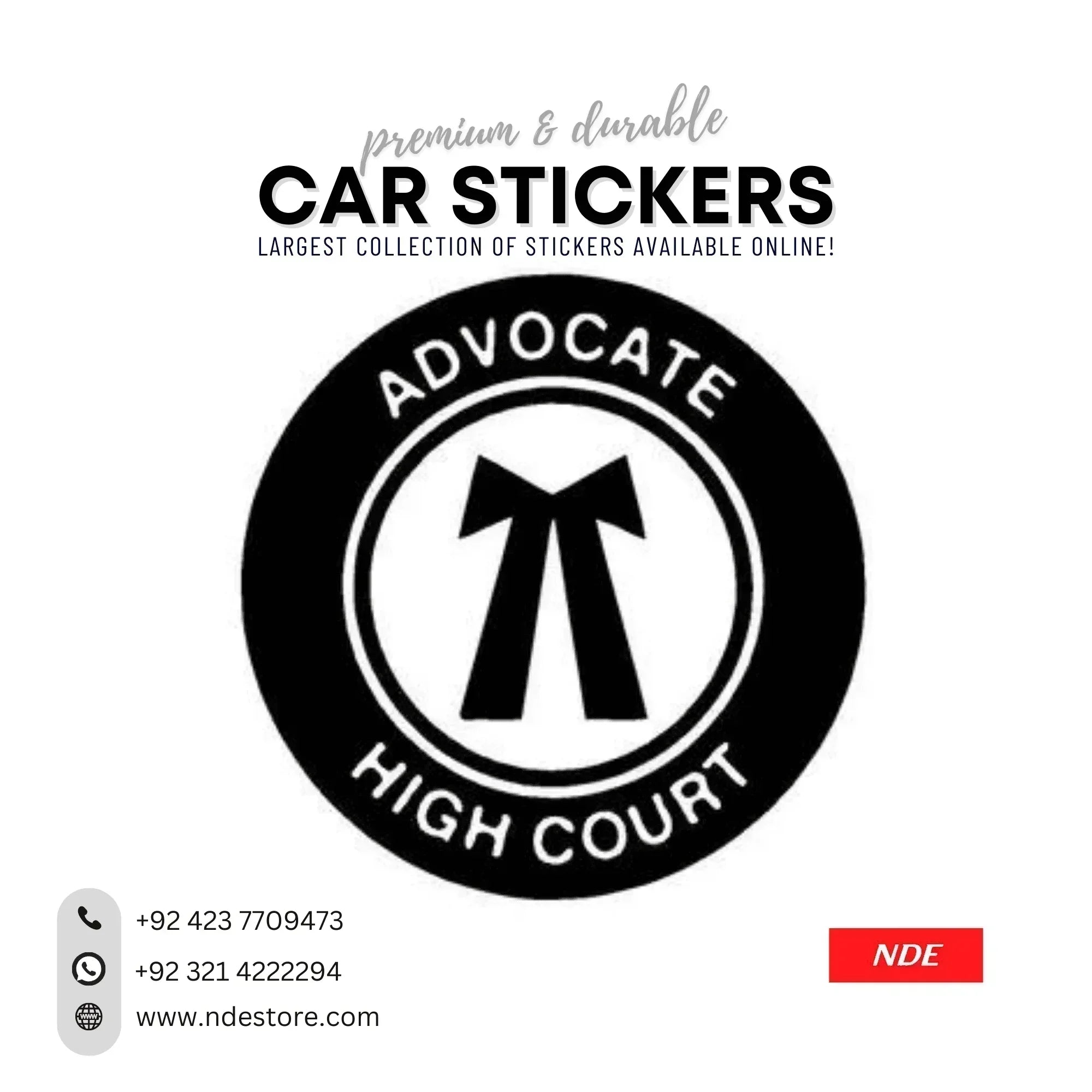STICKER ADVOCATE – NDE STORE