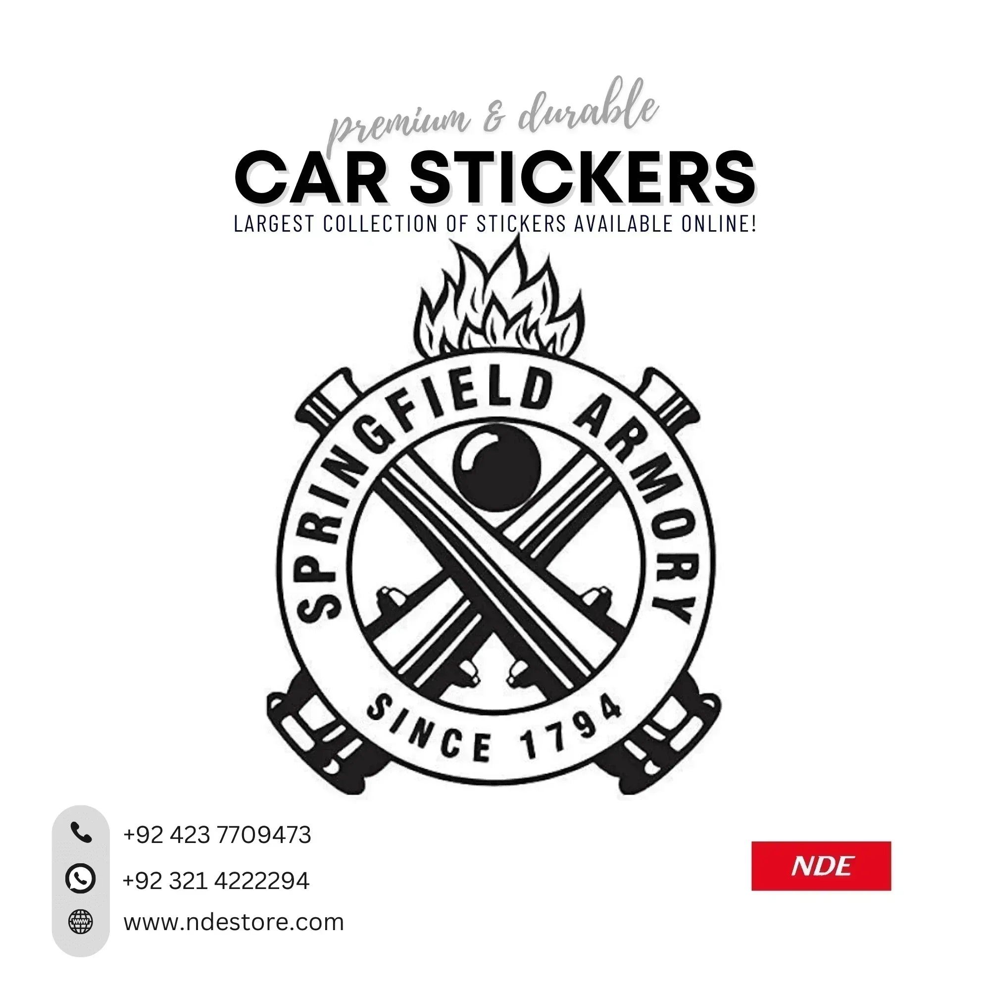 STICKER SPRING FIELD ARMORY – NDE STORE