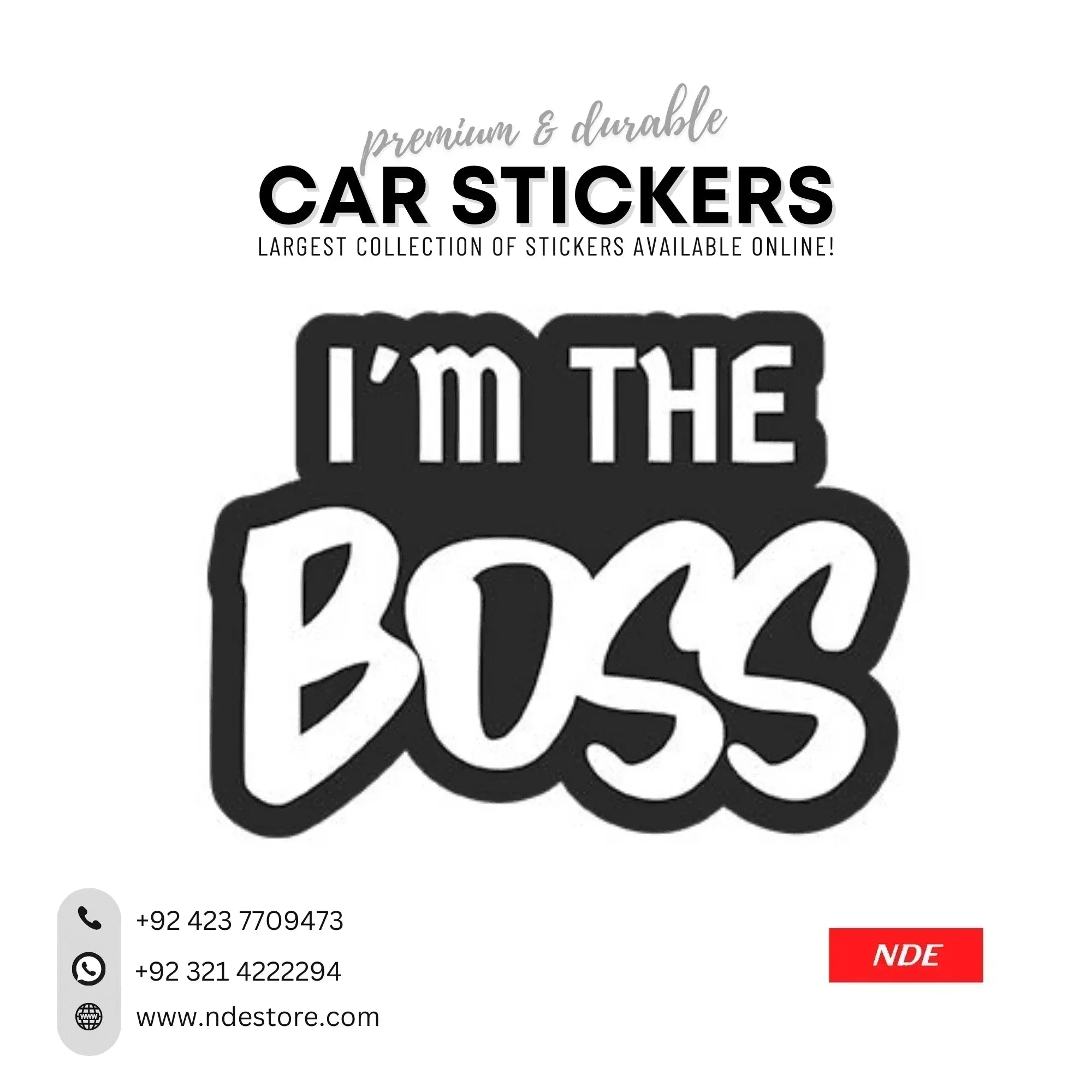 STICKER BOSS – NDE STORE