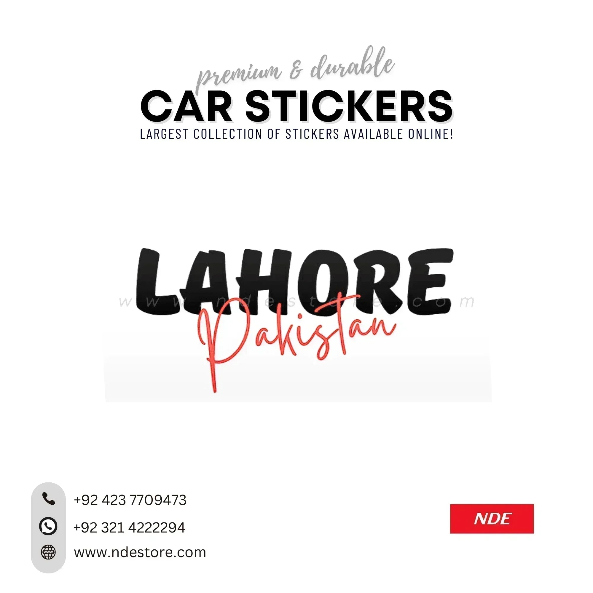 STICKER LAHORE PAKISTAN (SKU: LH44835) – NDE STORE