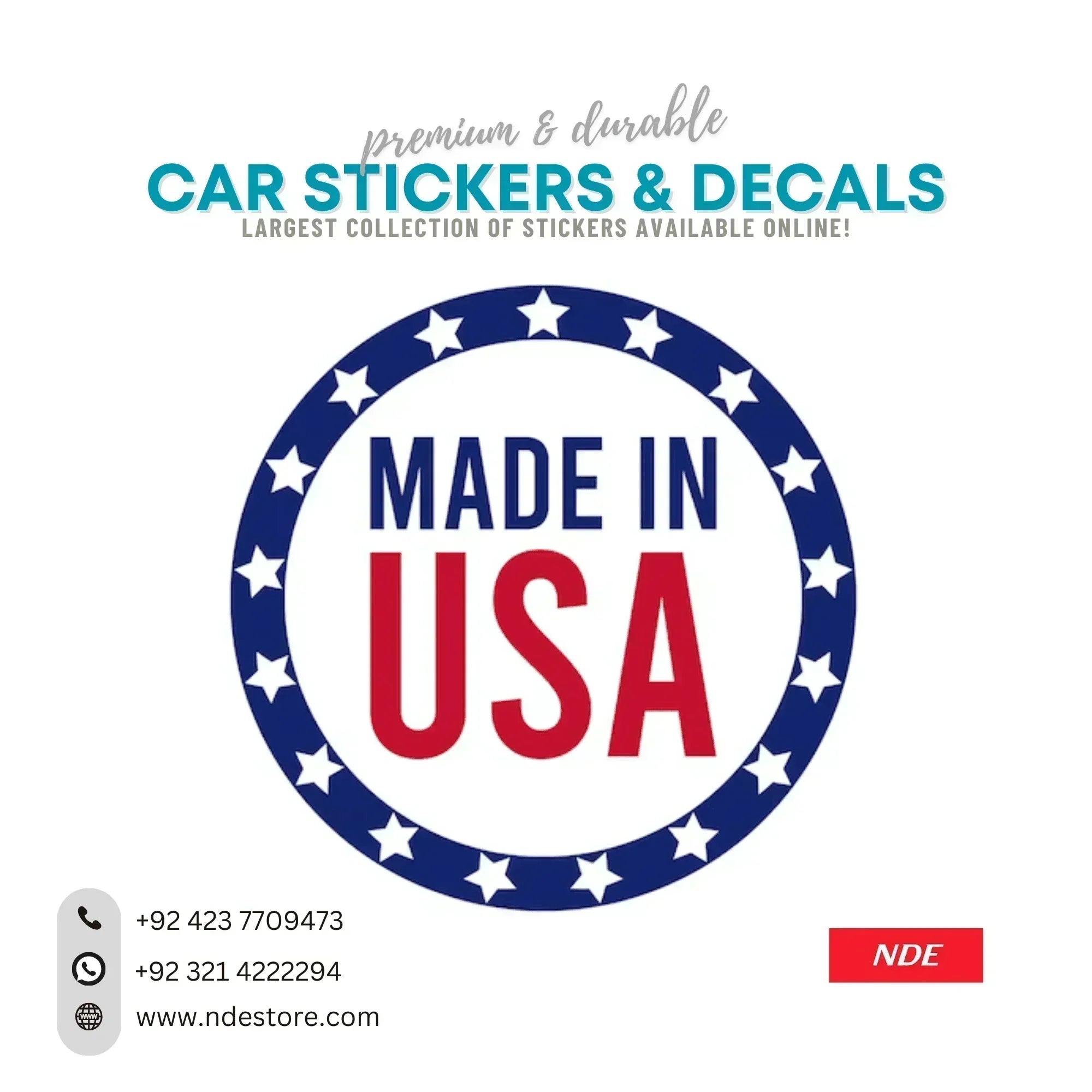 STICKER MADE IN USA (CLASSIC) – NDE STORE