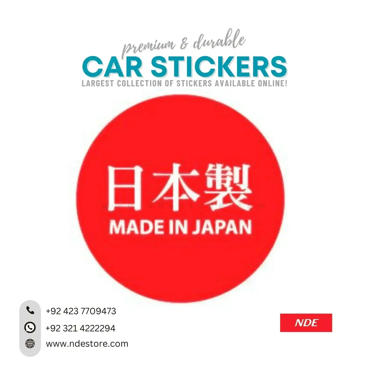 STICKER MADE IN JAPAN CIR. - NDE STORE
