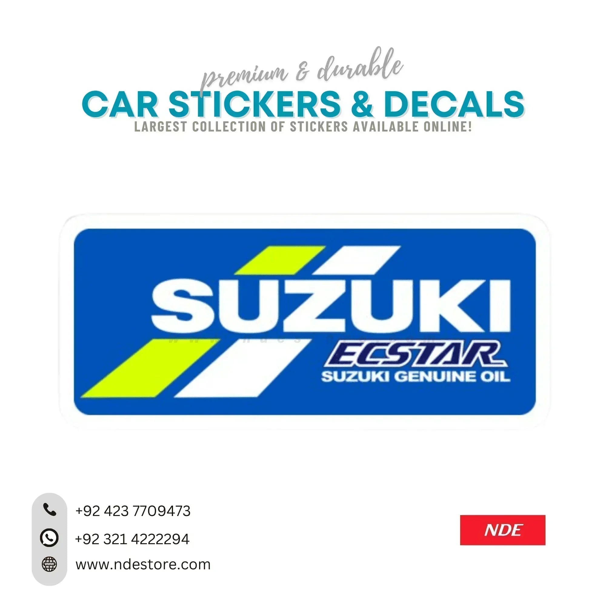 STICKER SUZUKI ECSTAR GENUINE OIL – NDE STORE