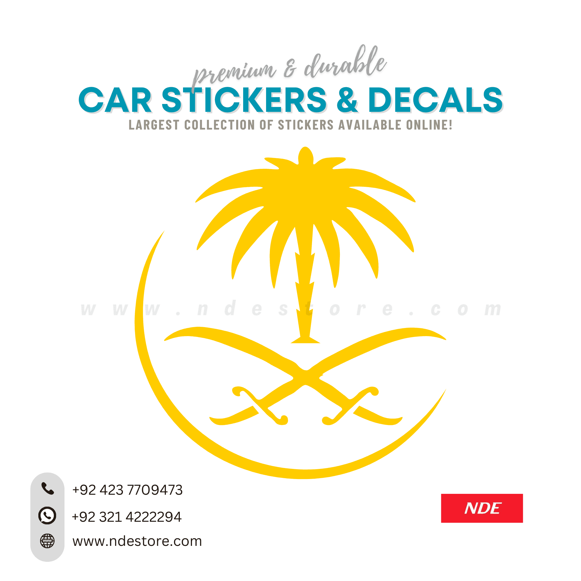 STICKER, SAUDIA ARABIA – NDE STORE
