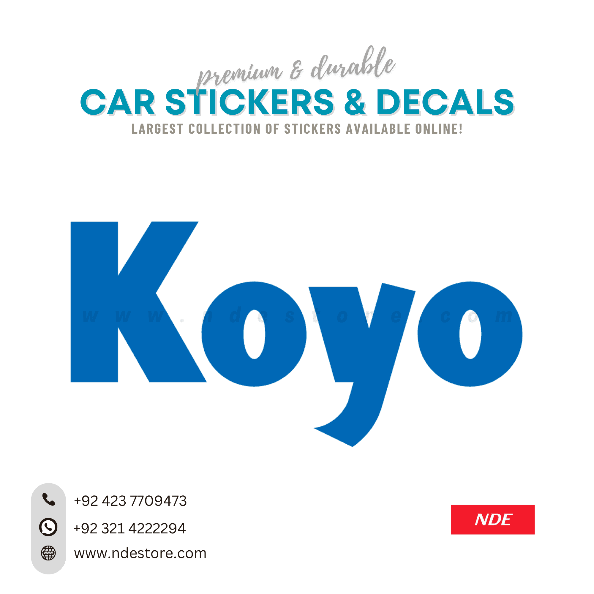 STICKER, KOYO – NDE STORE