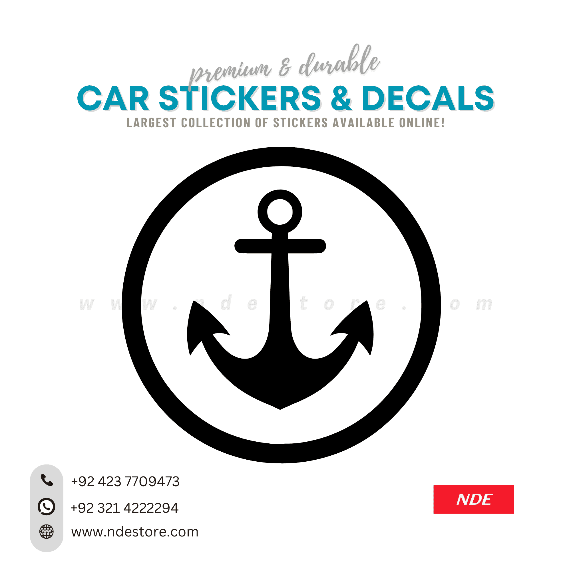 STICKER, ANCHOR – NDE STORE