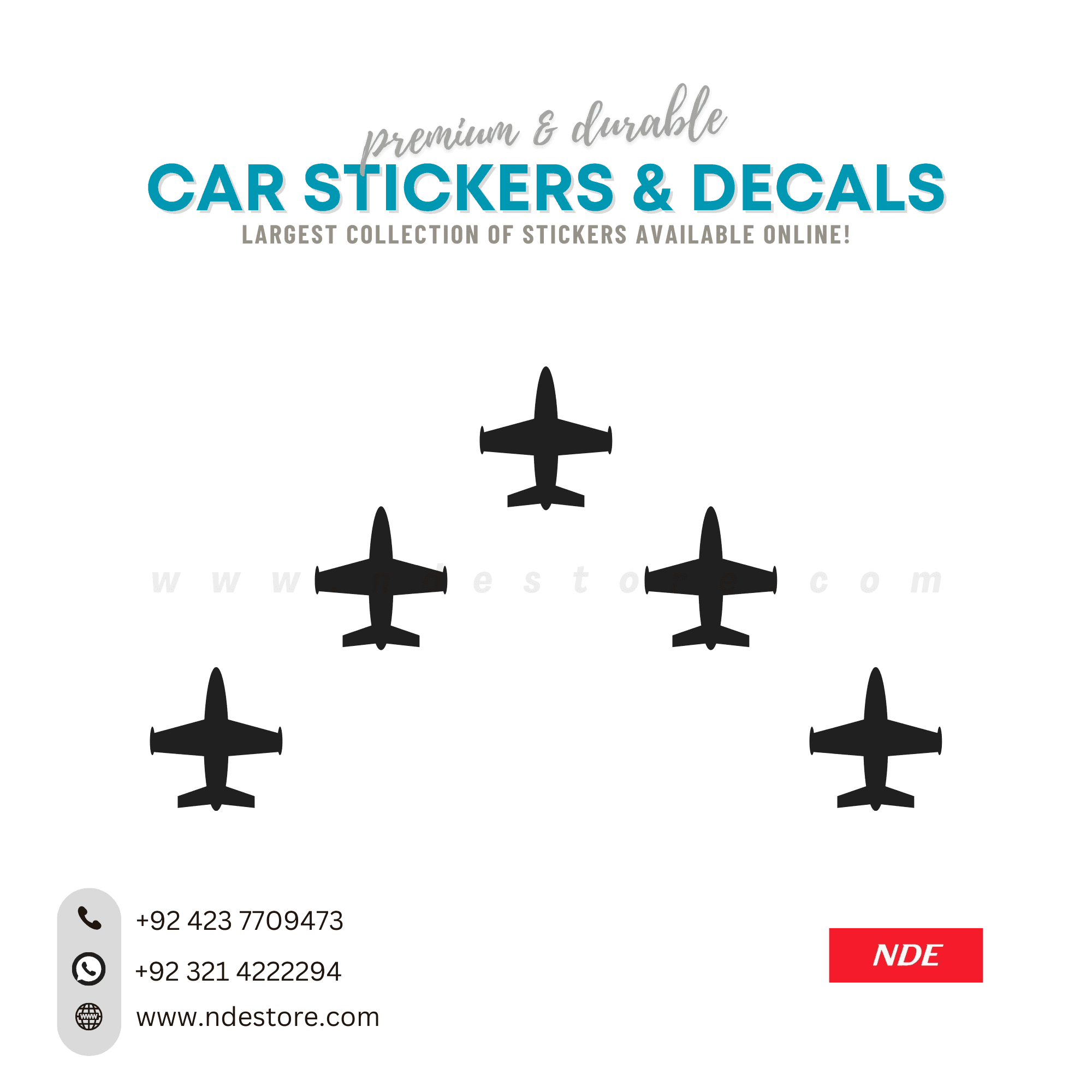 STICKER, FLYING PLANE – NDE STORE