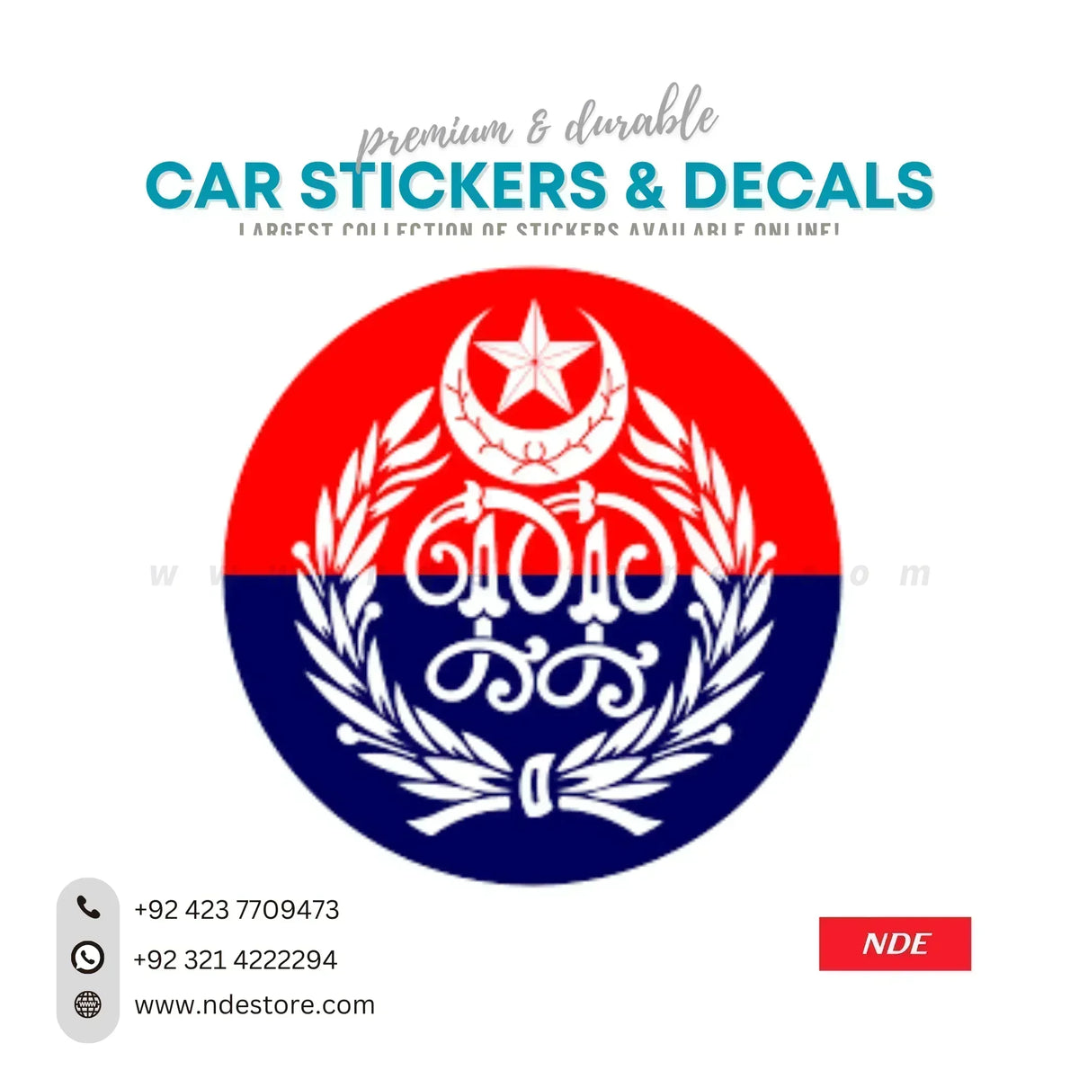 STICKER, PUNJAB POLICE - NDE STORE