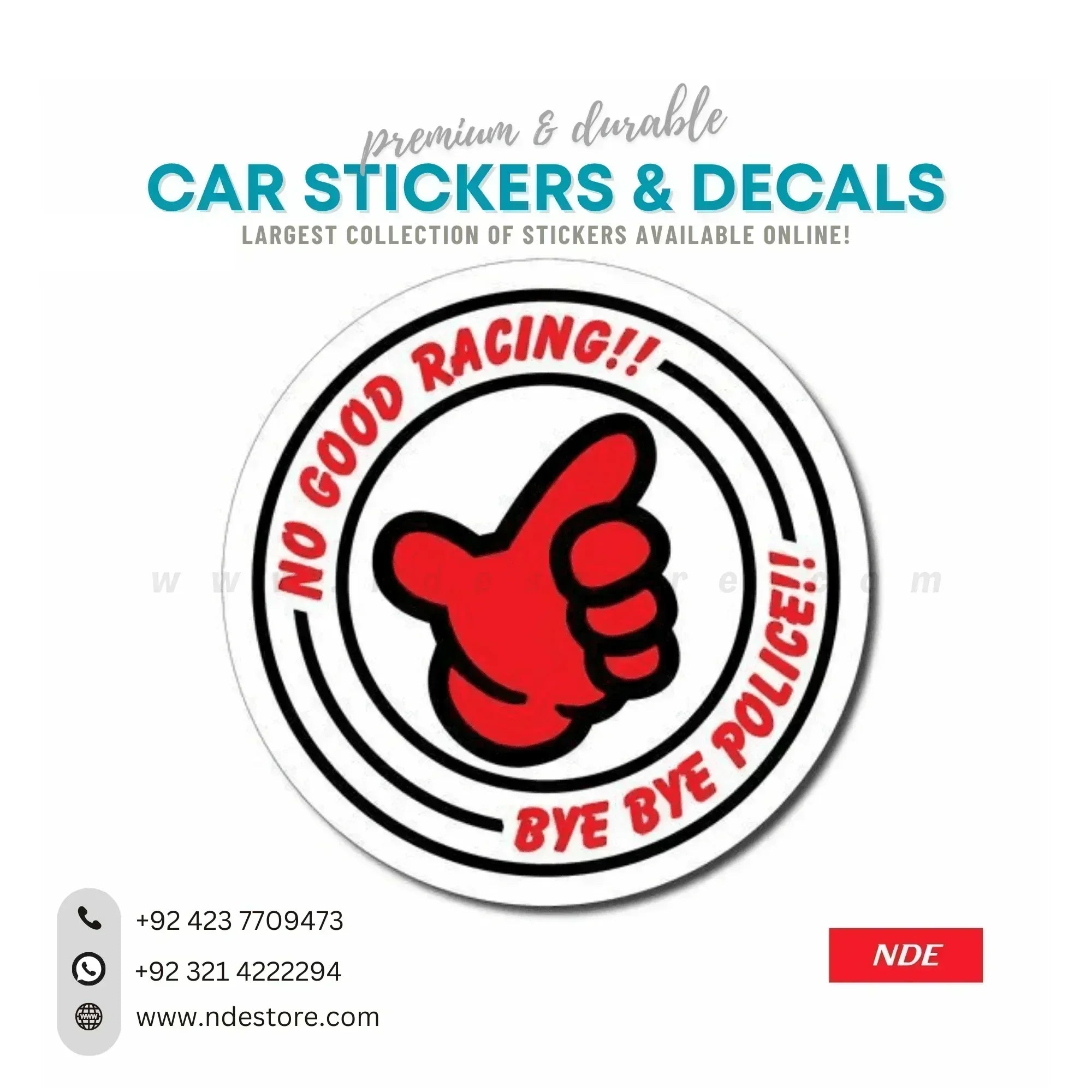STICKER, NO GOOD RACING - NDE STORE