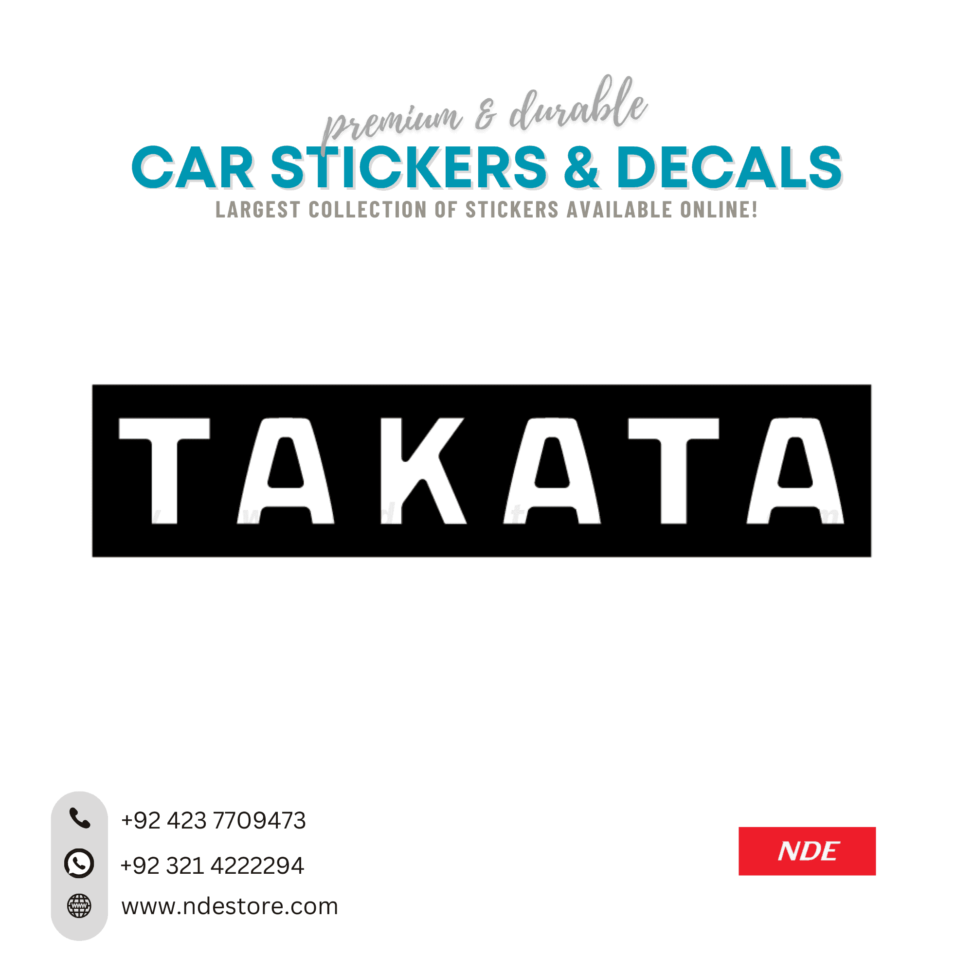 STICKER, TAKATA – NDE STORE