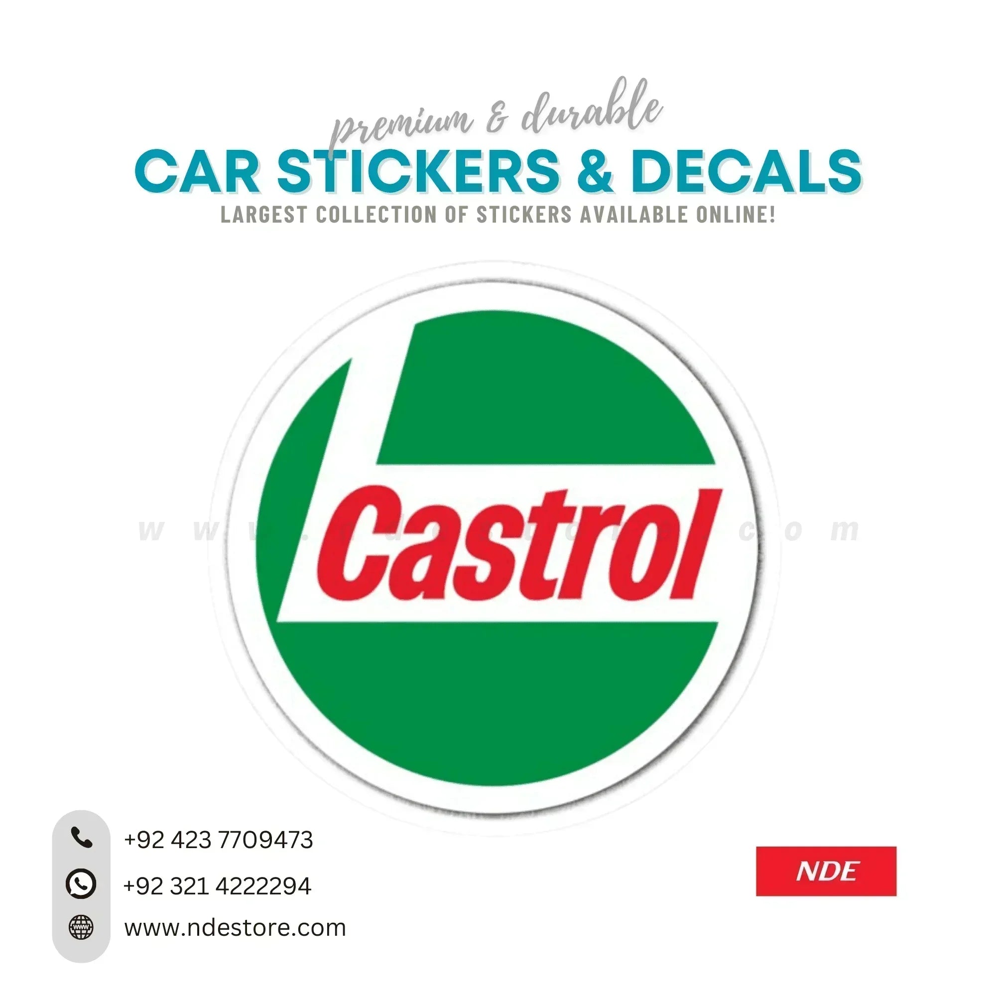 STICKER, CASTROL – NDE