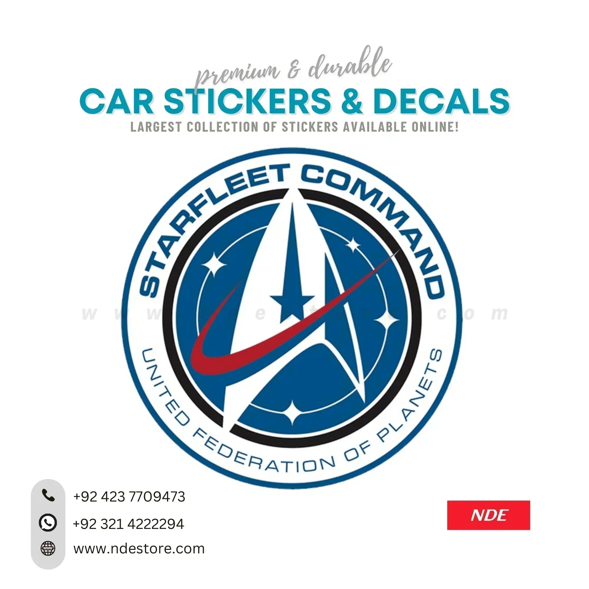 STICKER, STARFLEET COMMAND – NDE STORE