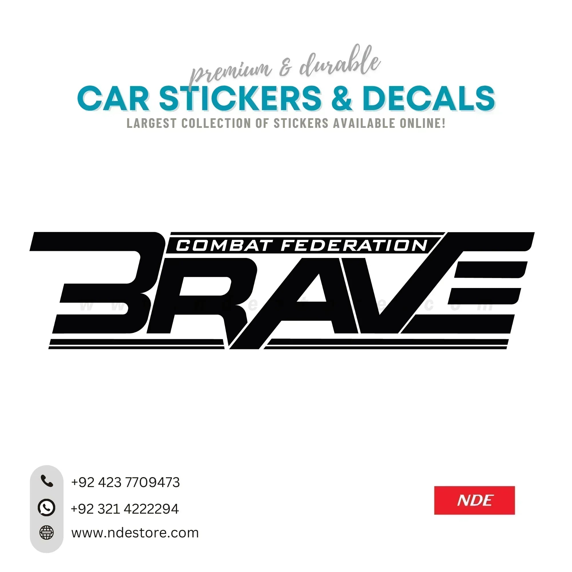 STICKER, BRAVE – NDE STORE
