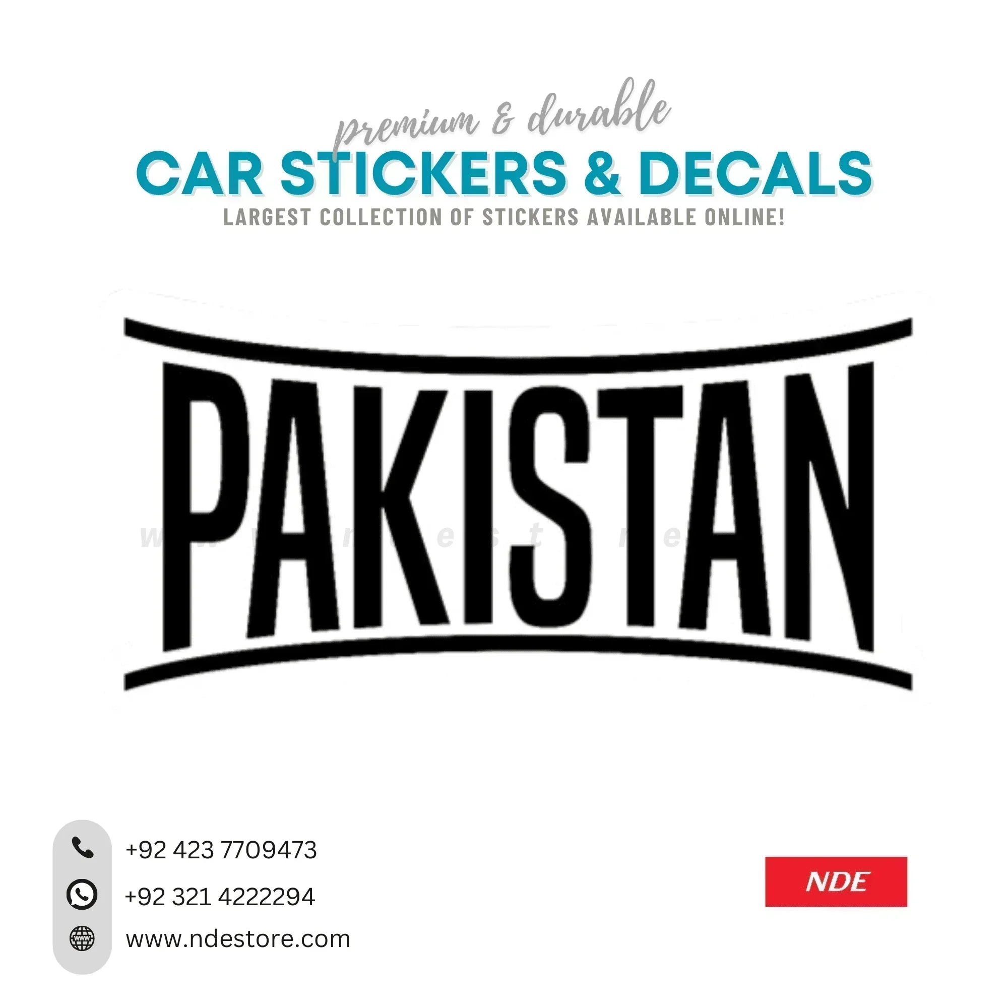 STICKER, PAKISTAN – NDE STORE