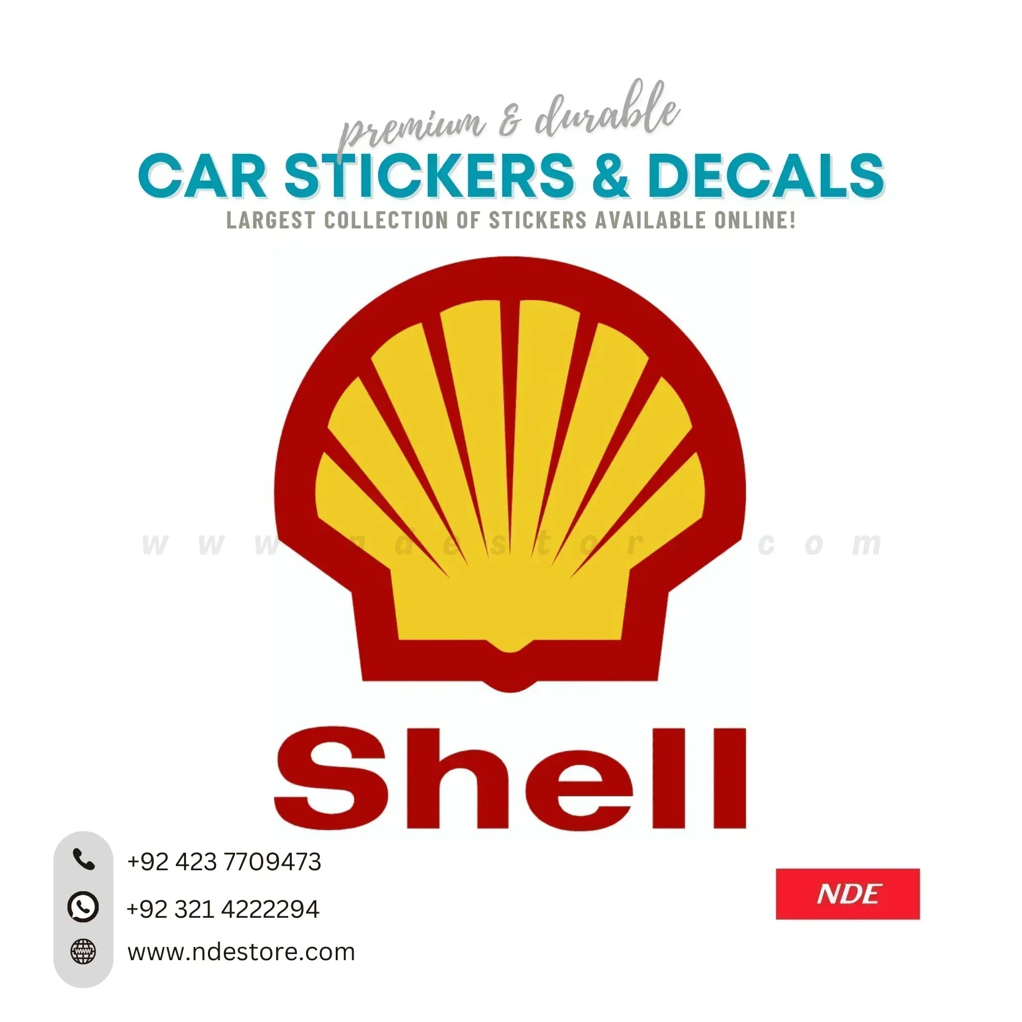 STICKER, SHELL – NDE STORE