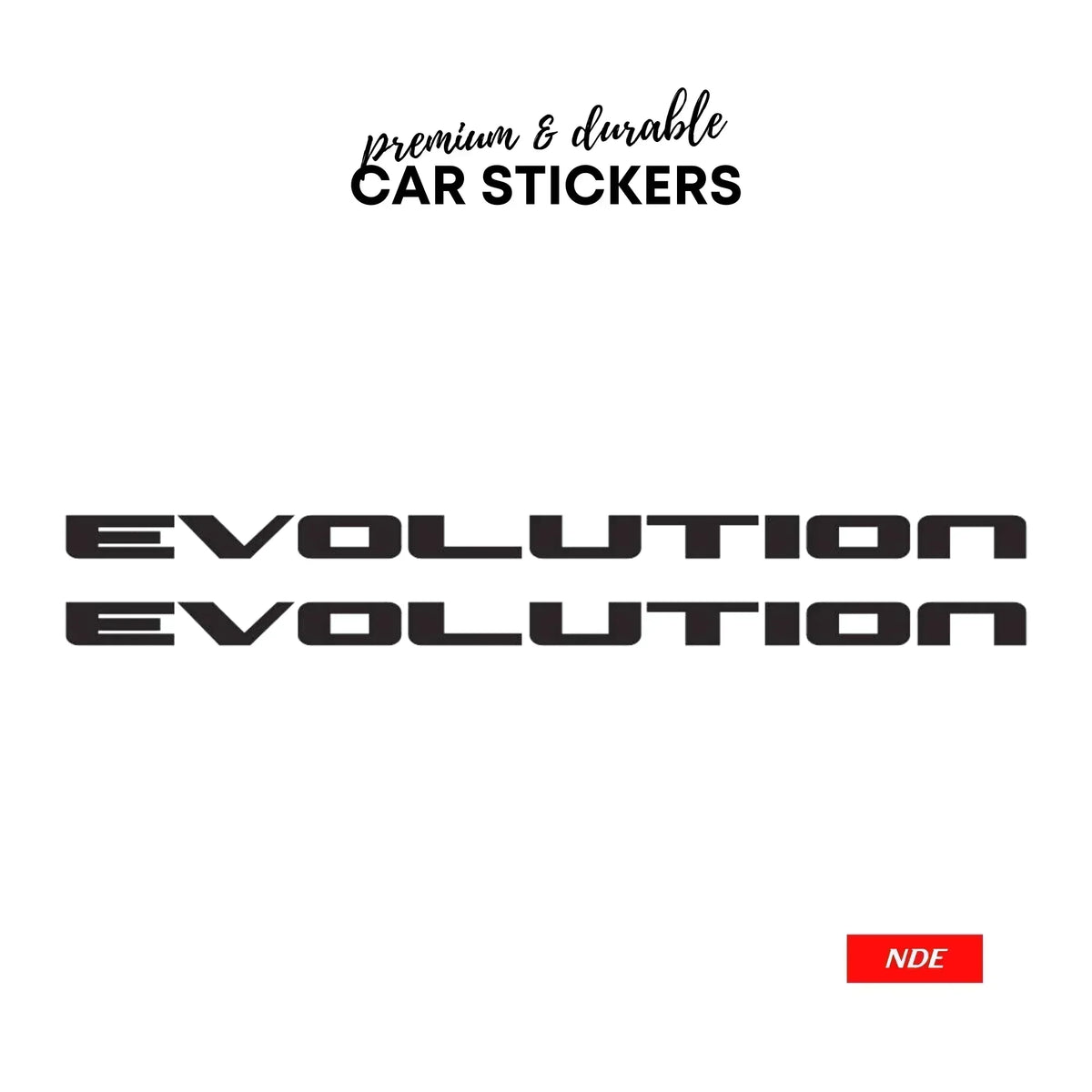 STICKER, EVOLUTION - NDE STORE