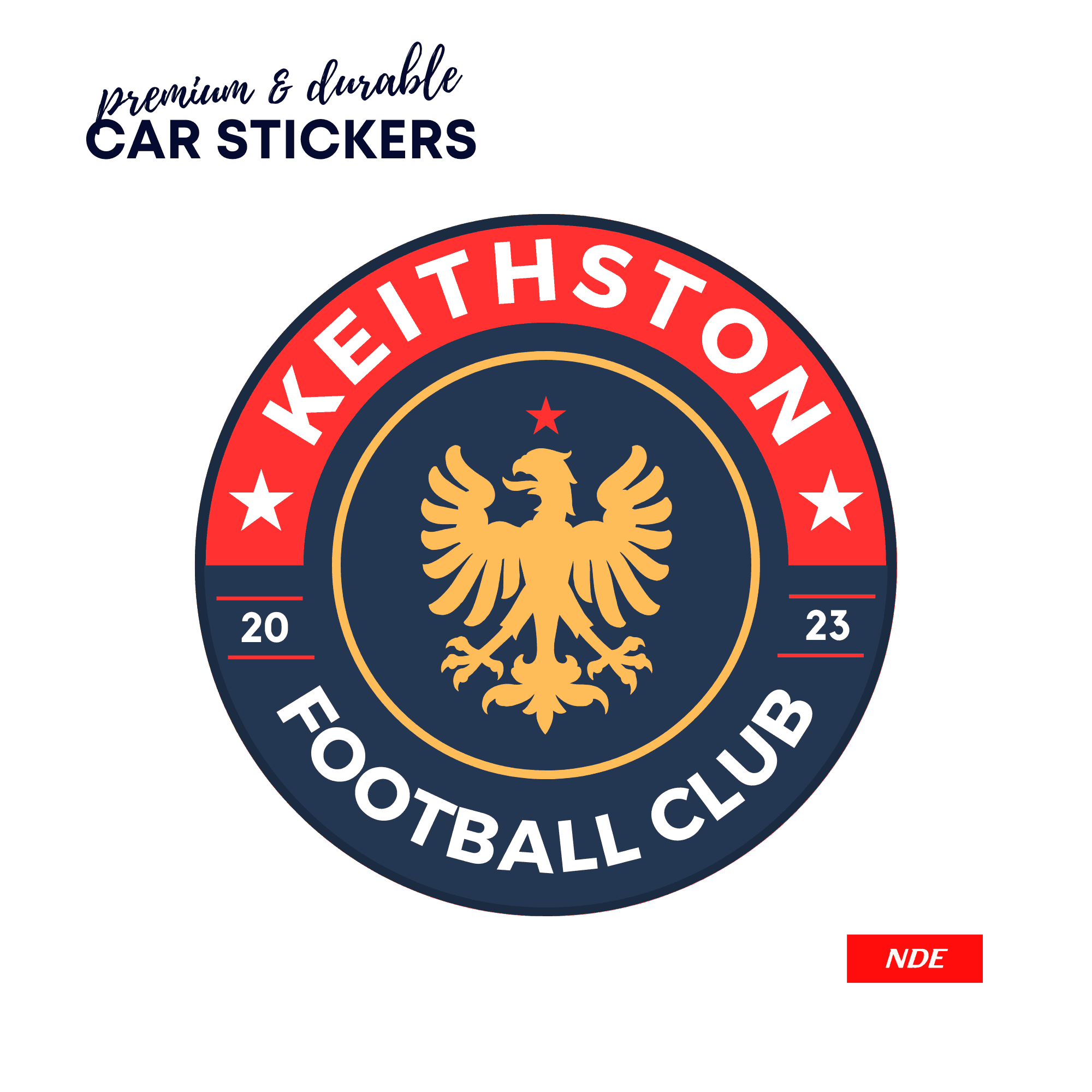 STICKER, FOOTBALL CLUB - NDE STORE