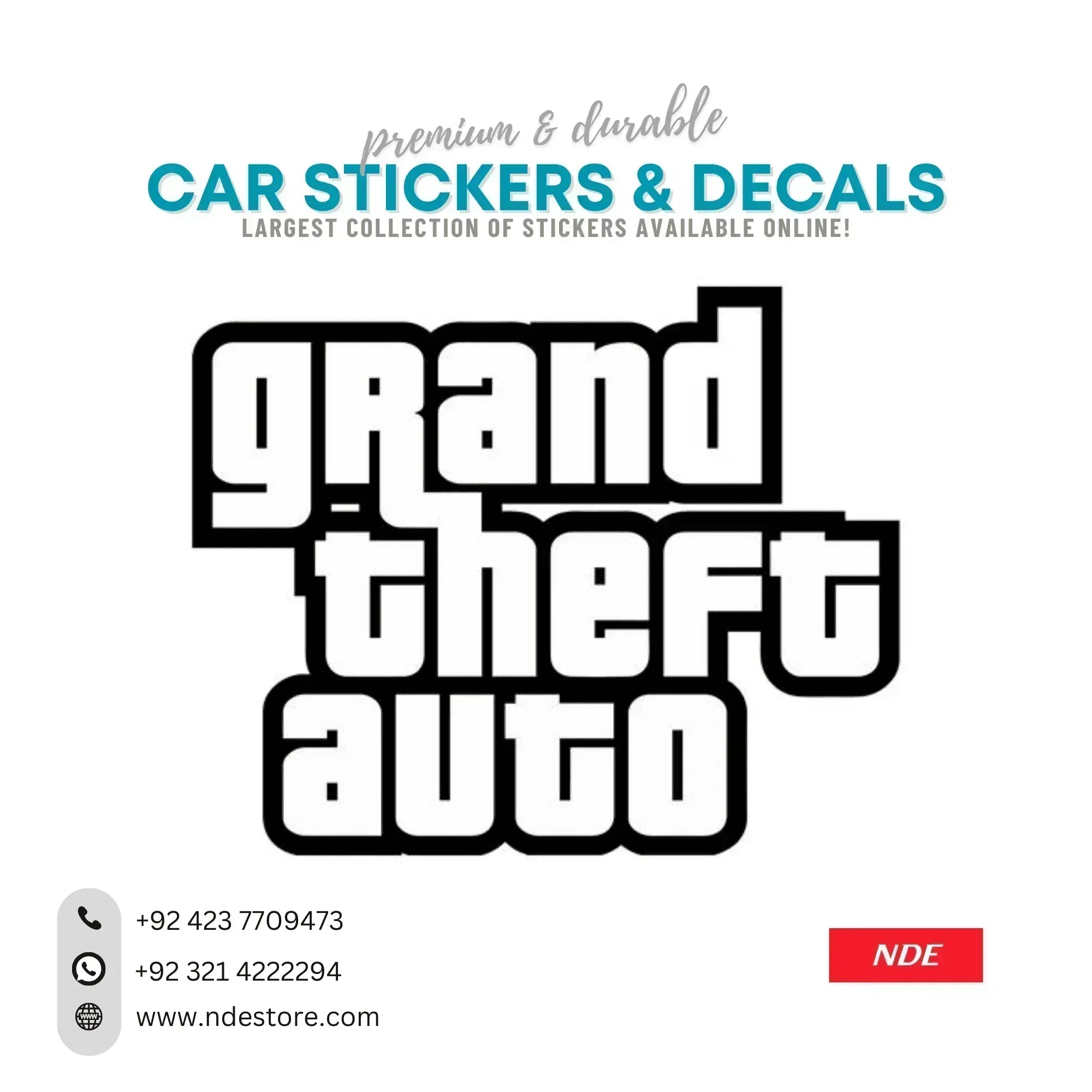 STICKER GRAND THEFT AUTO – NDE STORE