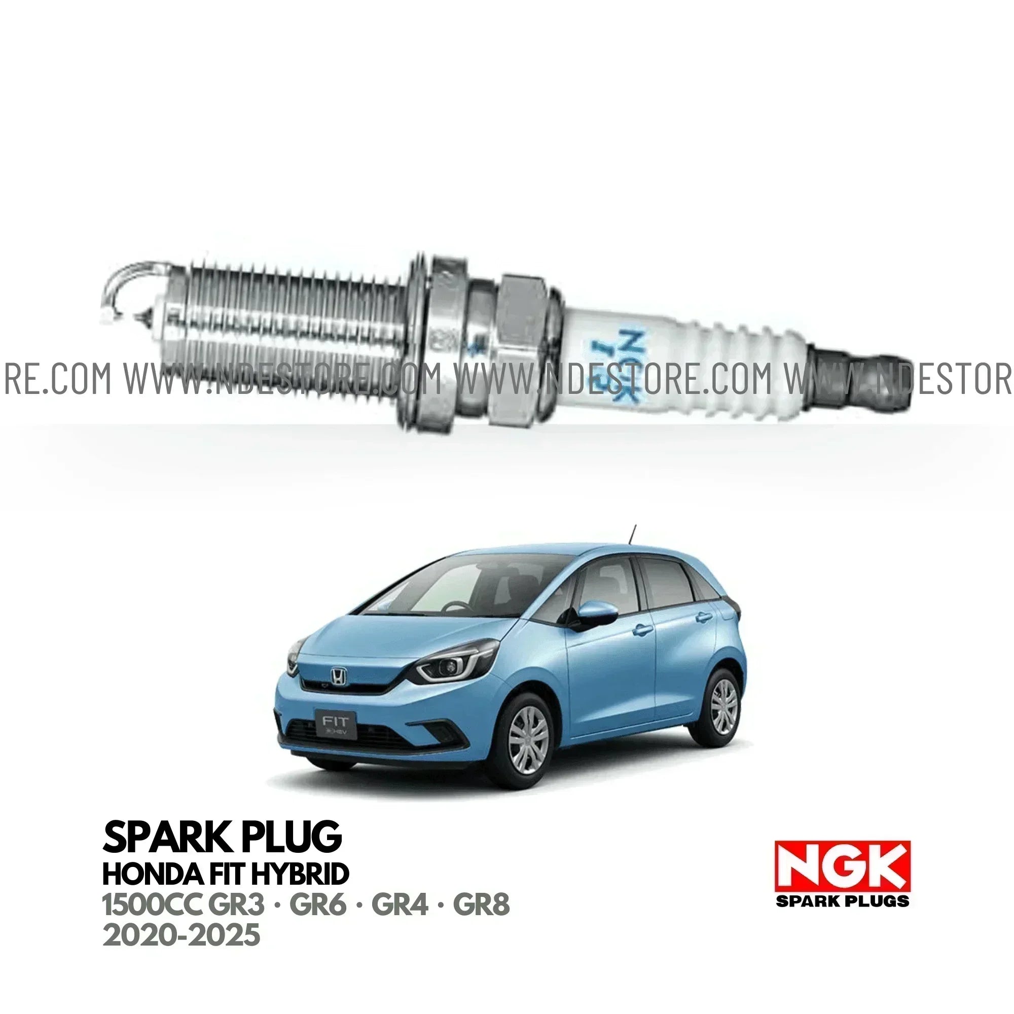 SPARK PLUG LASER IRIDIUM NGK FOR HONDA FIT HYBRID GR6 (2020-2025 ...