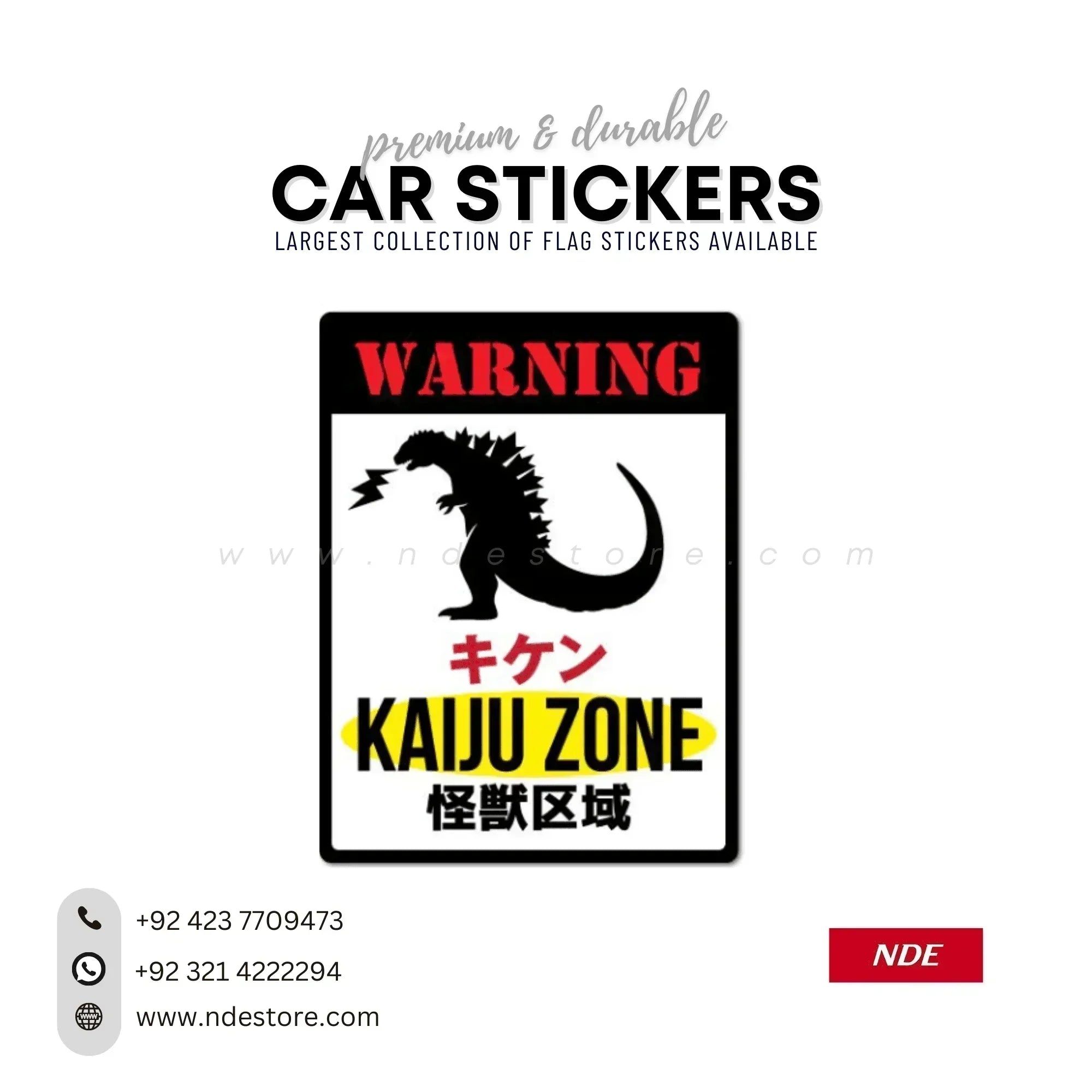 STICKER, KAIJU SERIES - NDE STORE