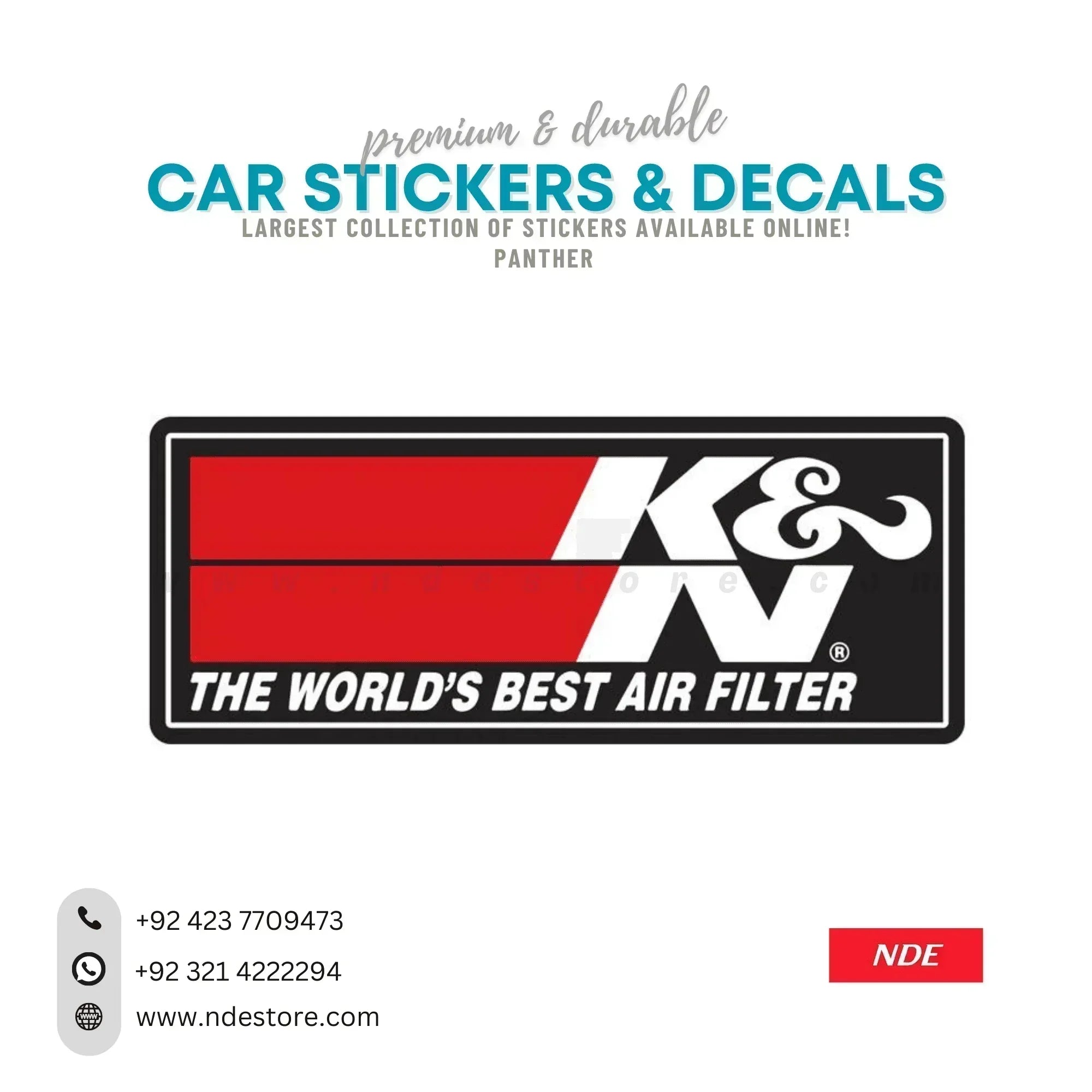 STICKER K&N (K006) – NDE STORE