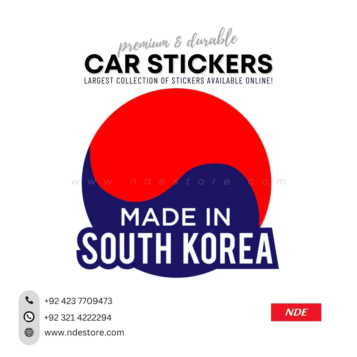 STICKER, MADE IN KOREA SERIES (SKU:K3206) - NDE STORE