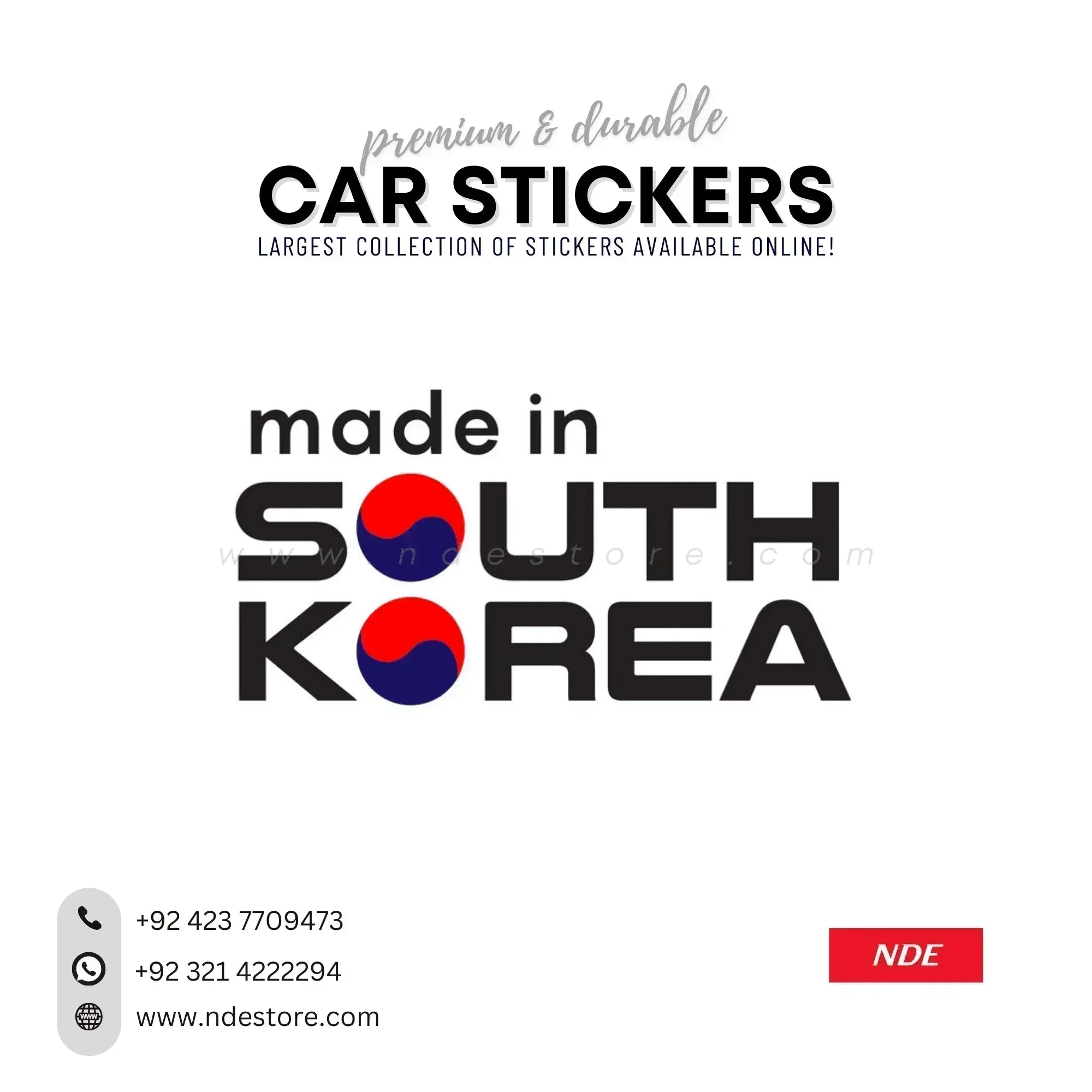 STICKER, MADE IN KOREA SERIES (SKU:K3206) – NDE STORE