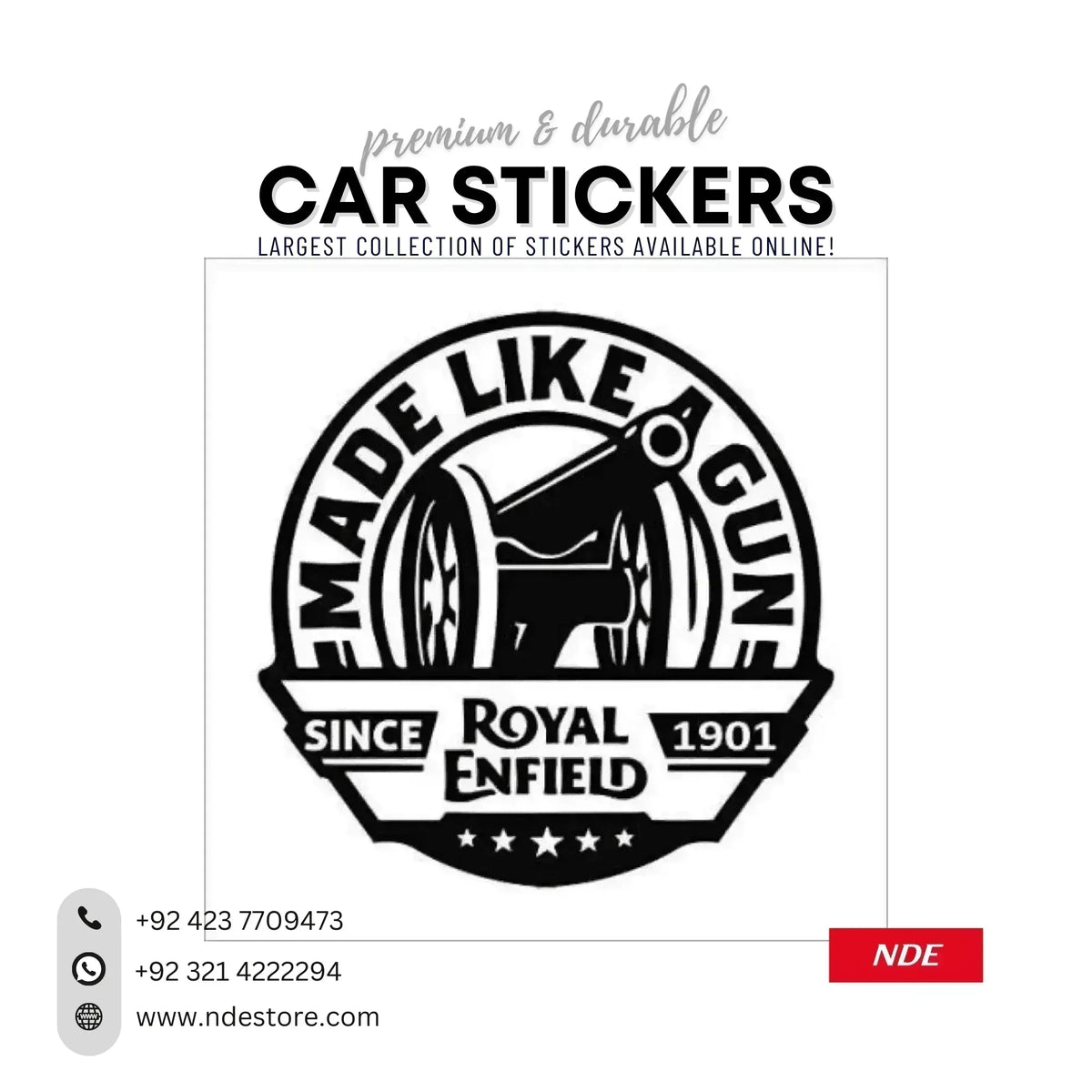 STICKER MADE LIKE GUN - NDE STORE
