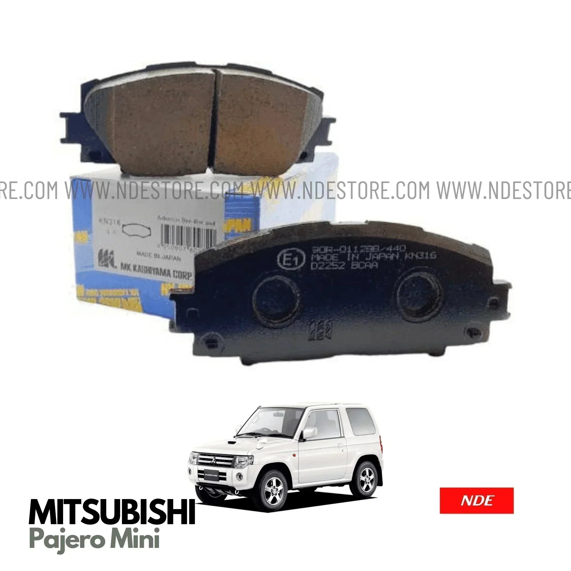 BRAKE DISC PAD SET FOR MITSUBISHI PAJERO MINI (MK JAPAN) – NDE STORE