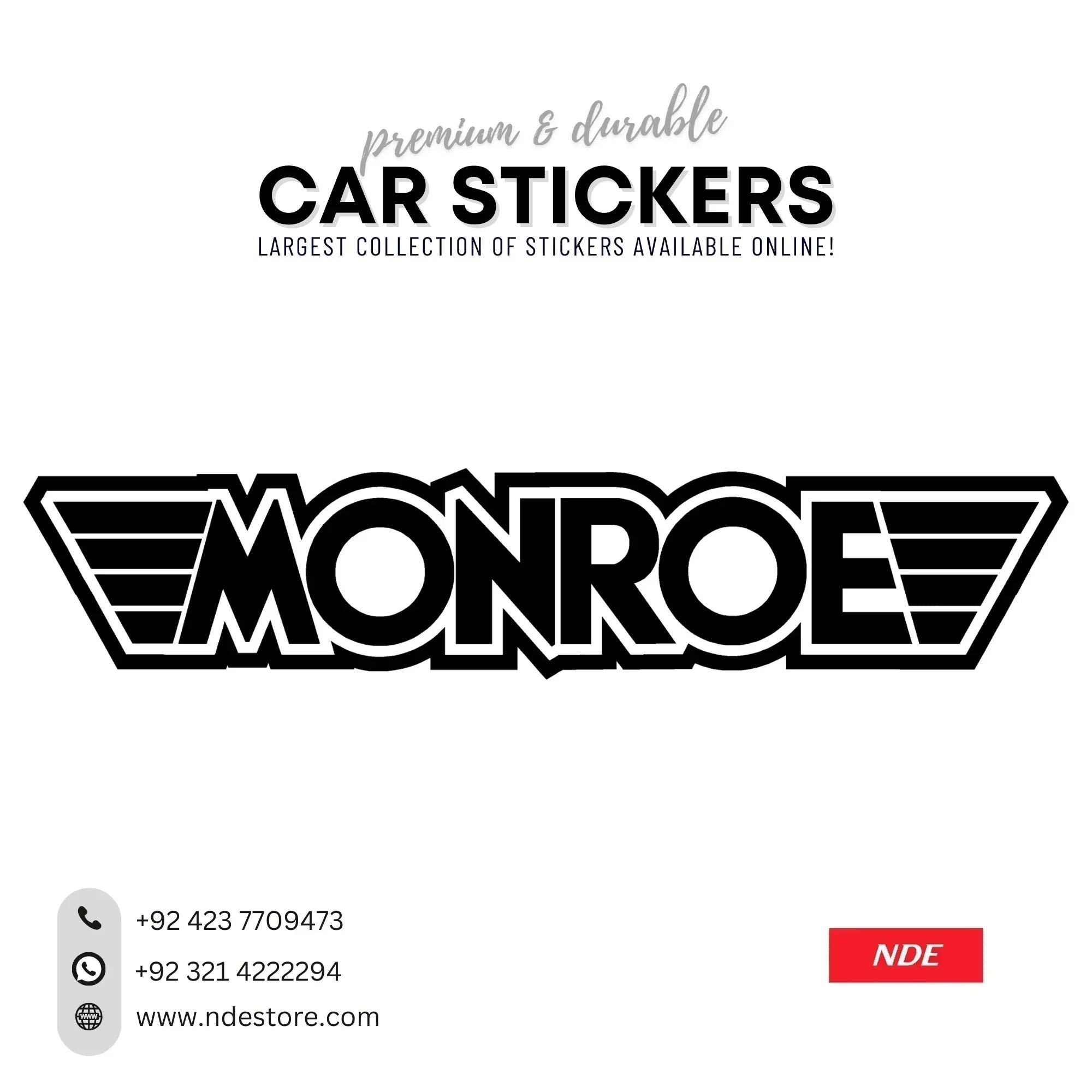 STICKER MONROE LOGO – NDE STORE