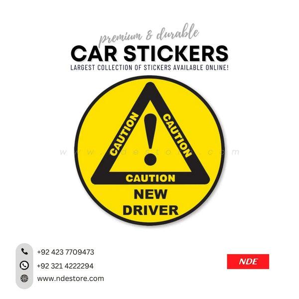 STICKER, NEW DRIVER (SKU:14142) - NDE STORE