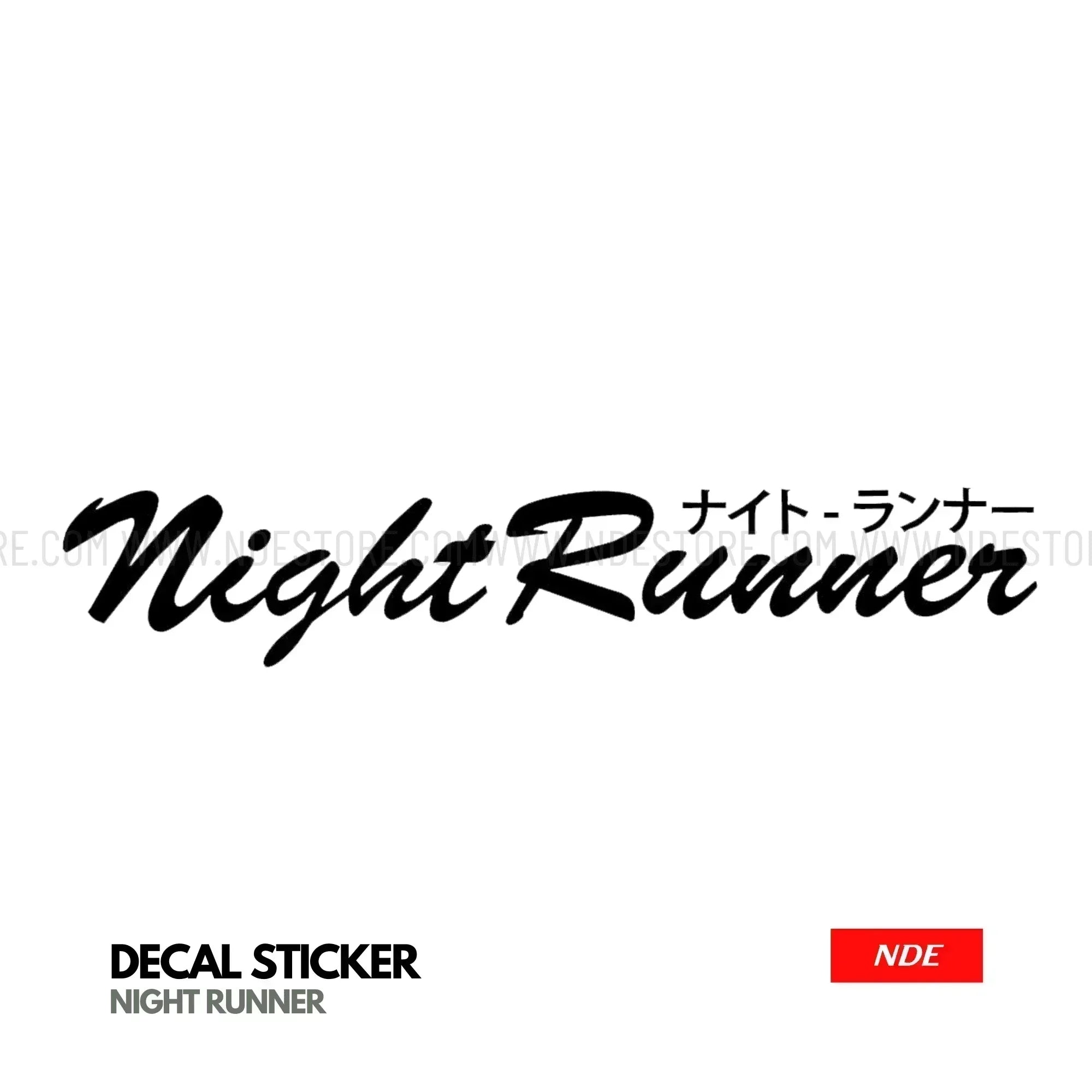 STICKER NIGHT RUNNER – NDE STORE