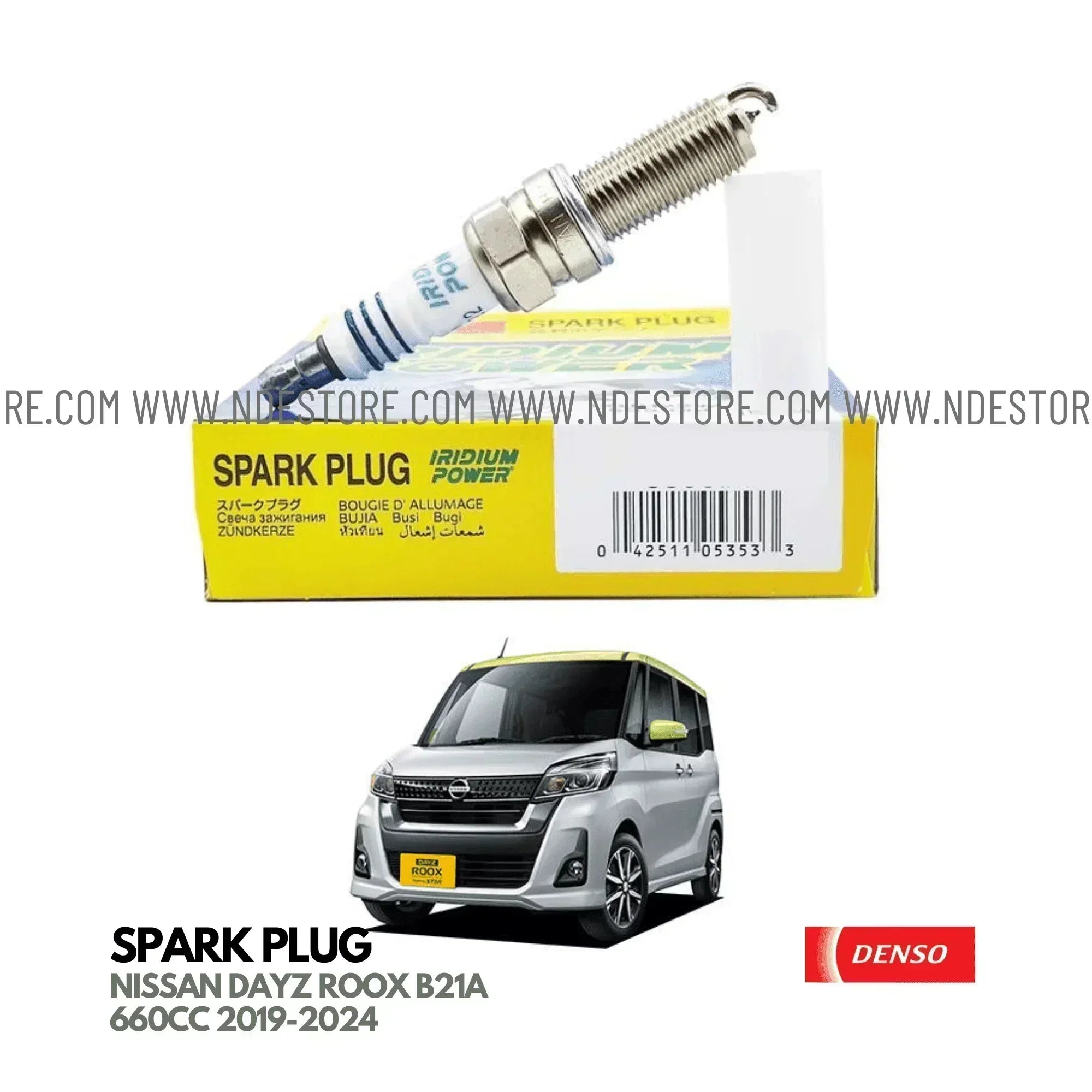 SPARK PLUG DENSO IRIDIUM POWER FOR NISSAN DAYZ ROOX (2014-2024) – NDE STORE