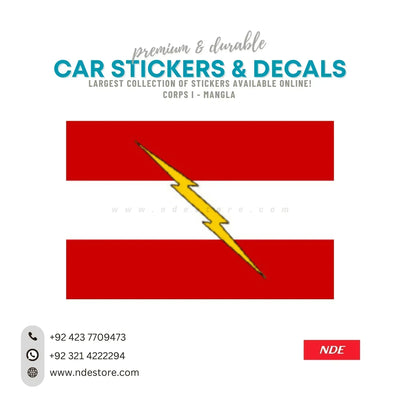 STICKER PAKISTAN ARMY FLAGS - NDE STORE