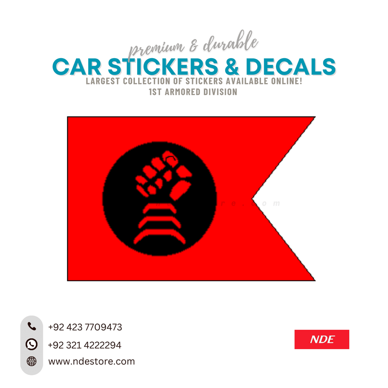 STICKER PAKISTAN ARMY FLAGS - NDE STORE