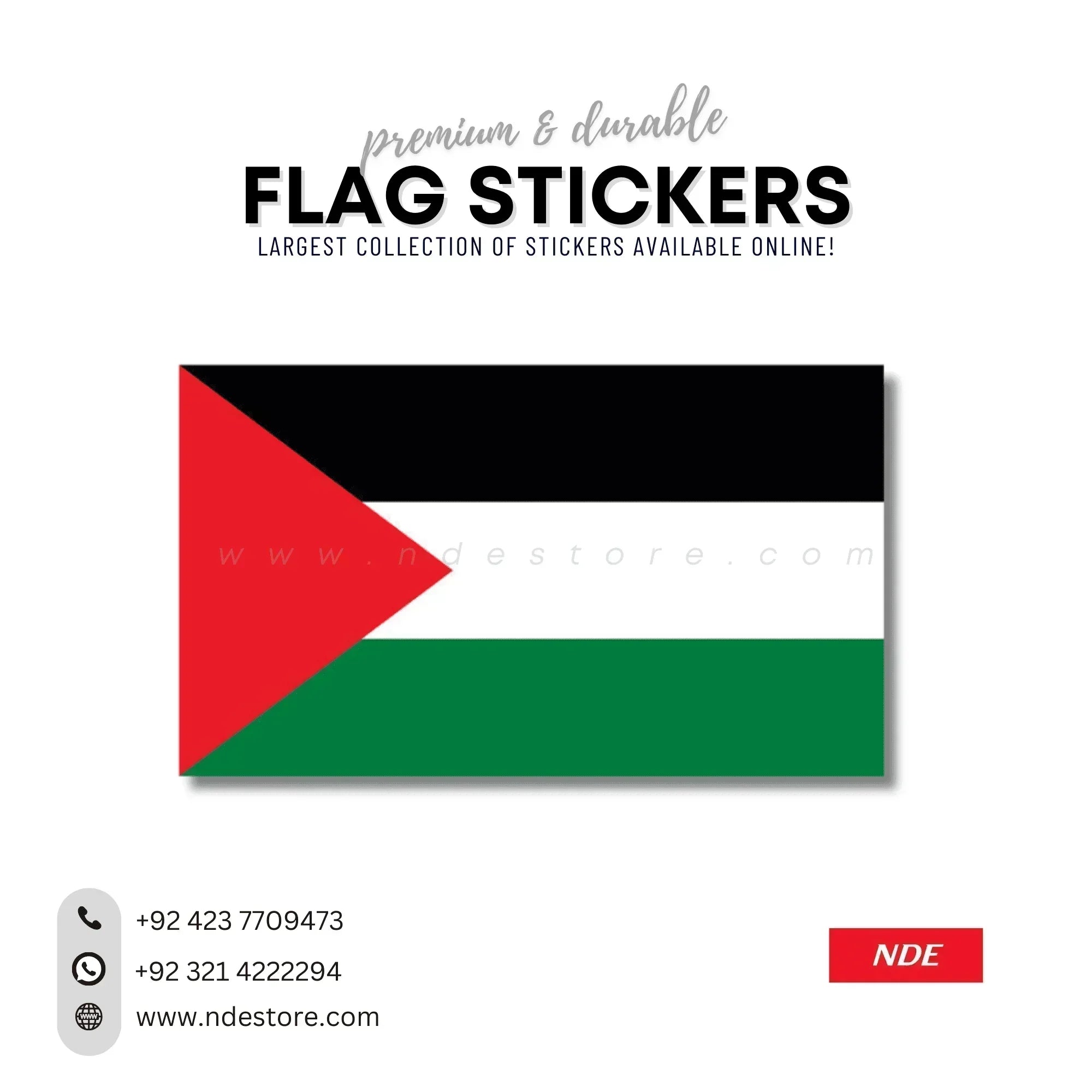 STICKER PALESTINE FLAG – NDE STORE