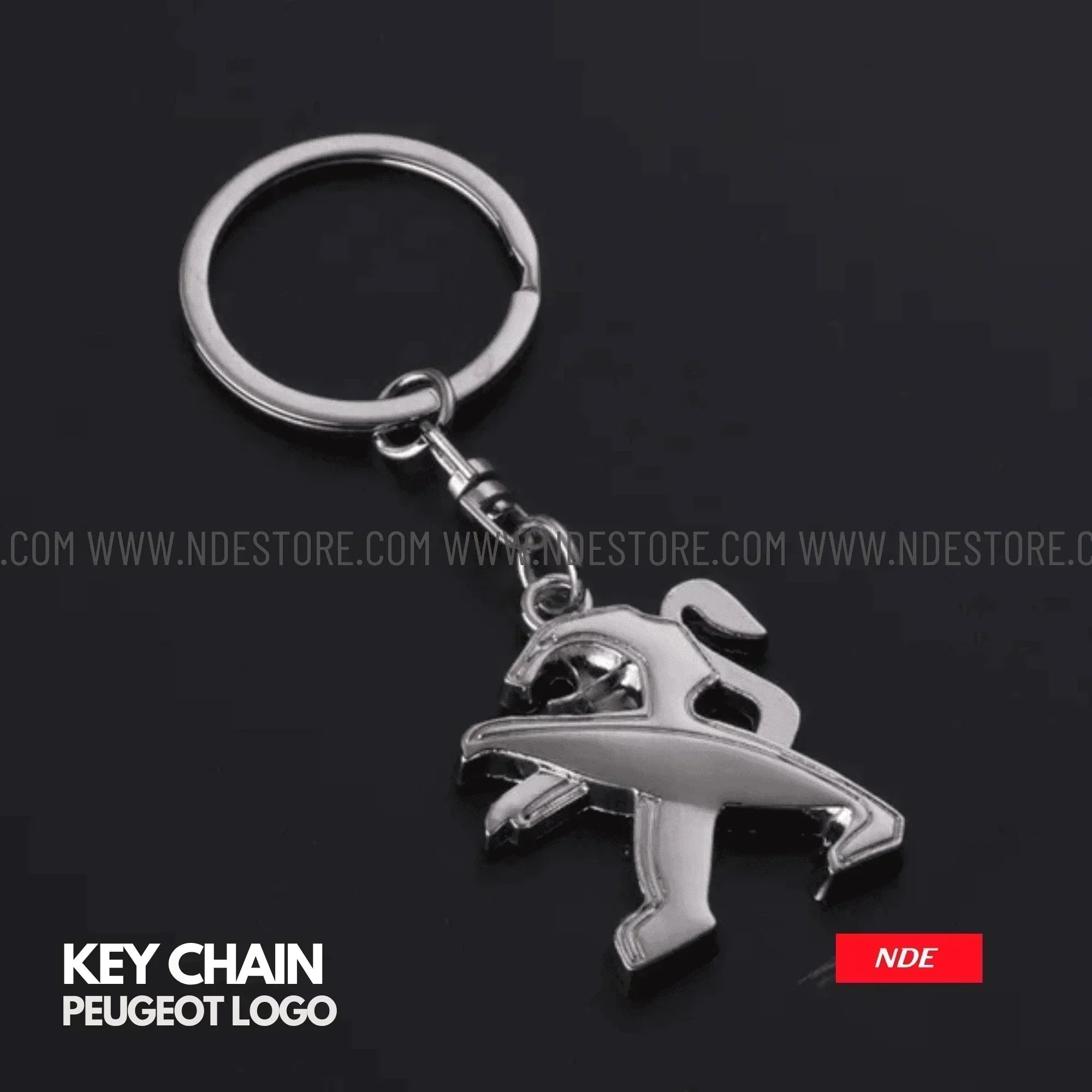 KEY CHAIN METAL WITH PEUGEOT LOGO – NDE STORE