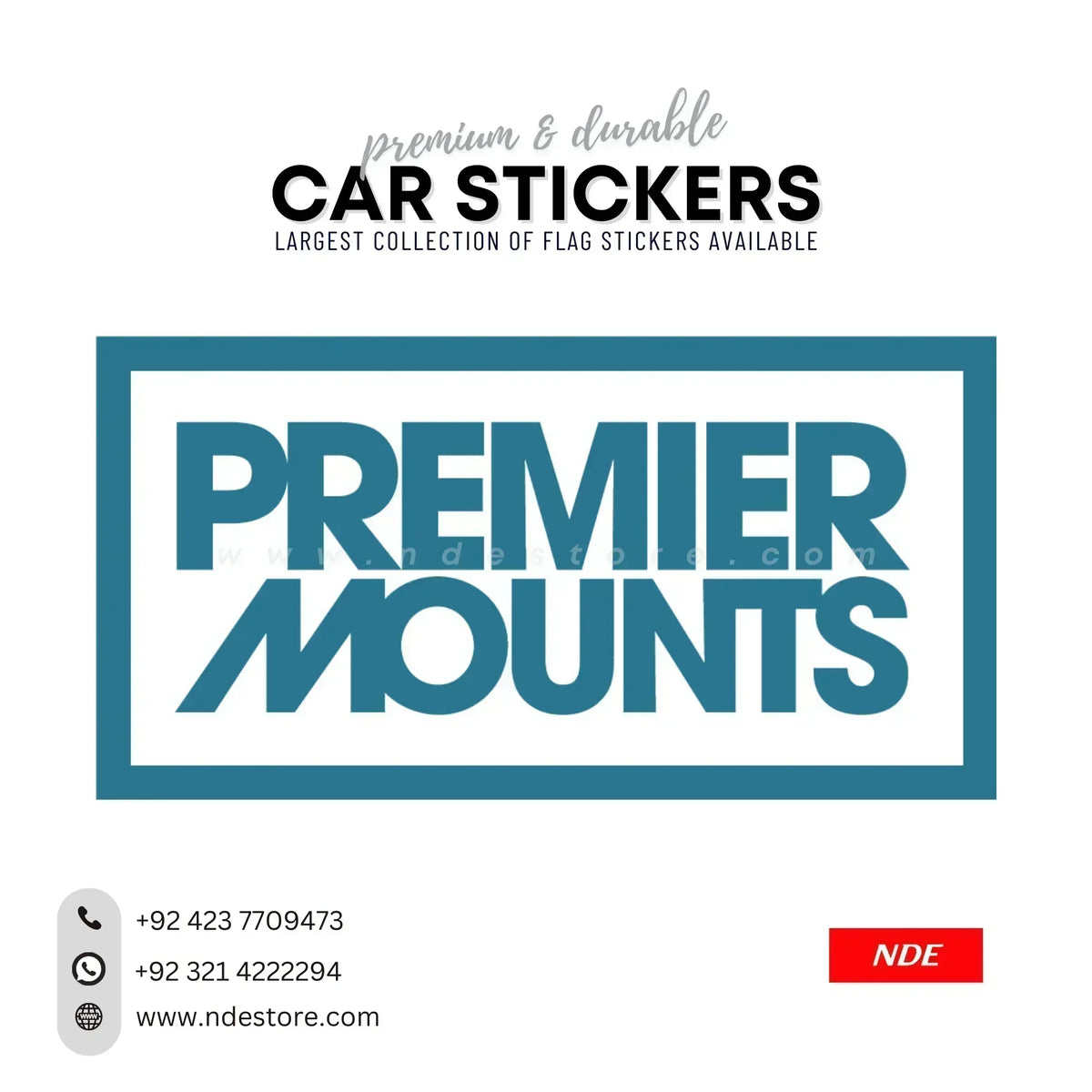 STICKER PREMIER MOUNTS - NDE STORE