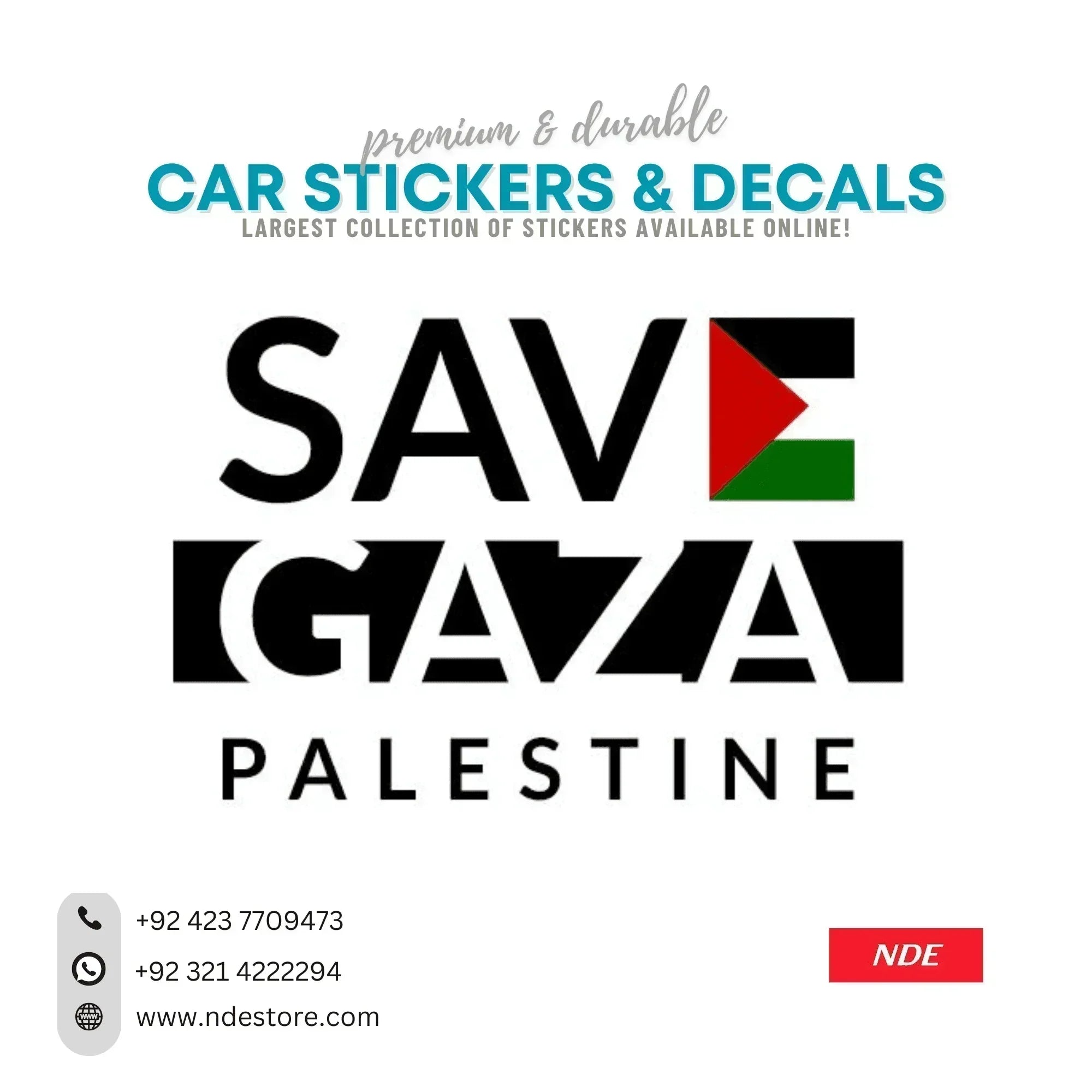 STICKER SAVE GAZA PALESTINE SERIES - NDE STORE
