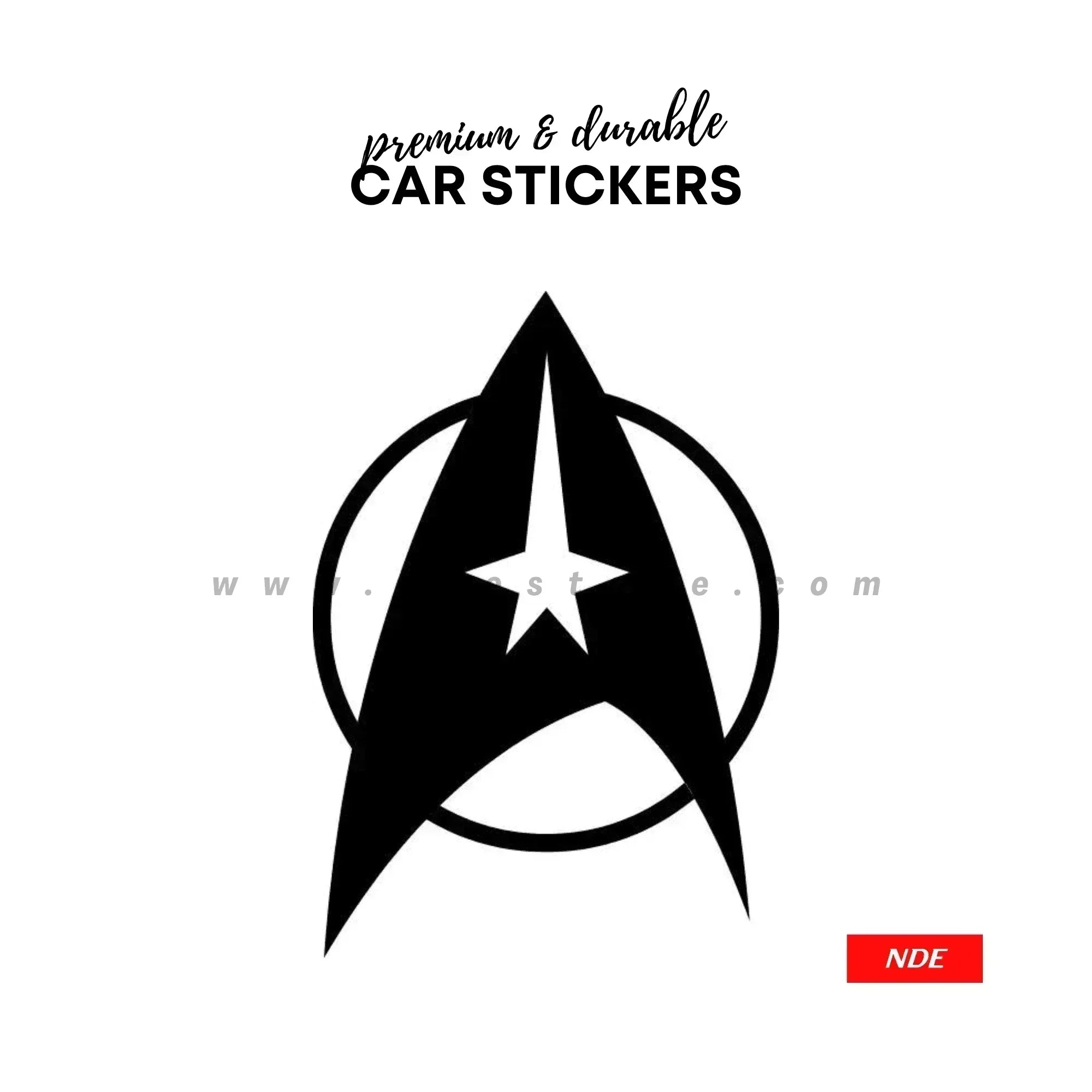 STICKER, STAR TREK SERIES - NDE STORE