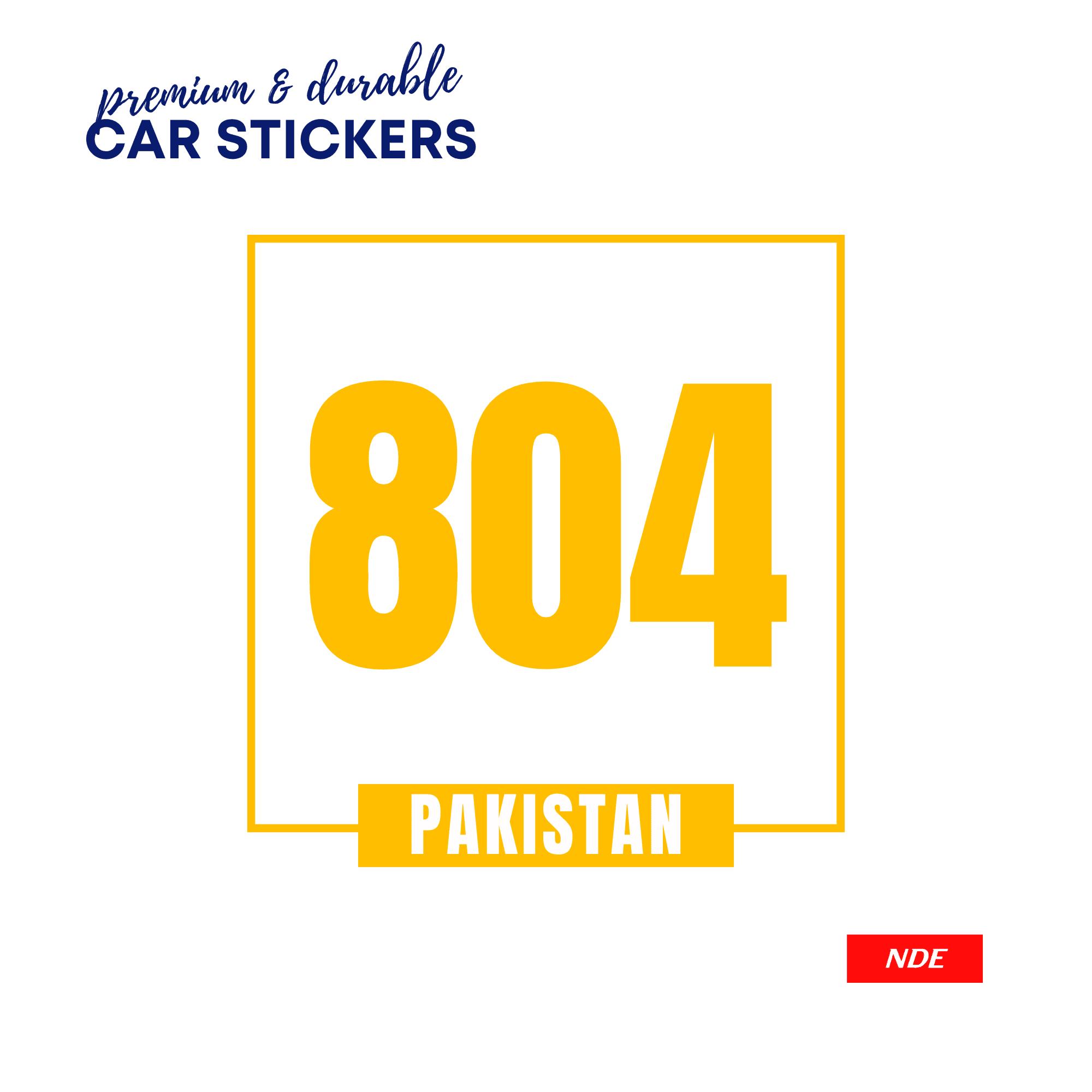 STICKER, 804 SERIES - NDE STORE