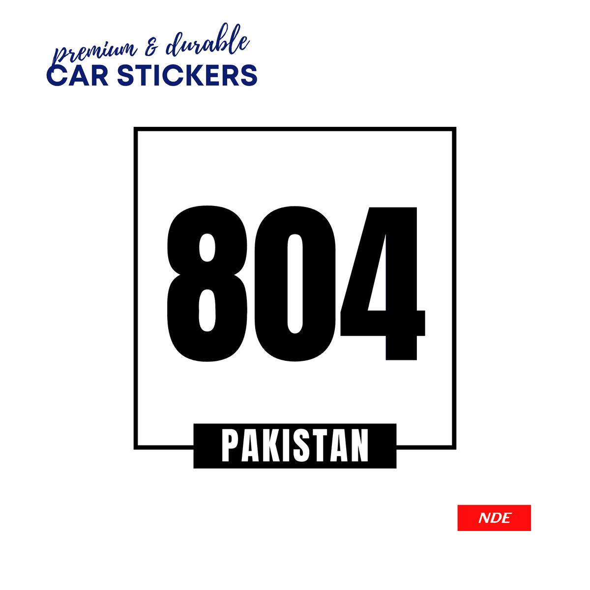 STICKER, 804 SERIES - NDE STORE