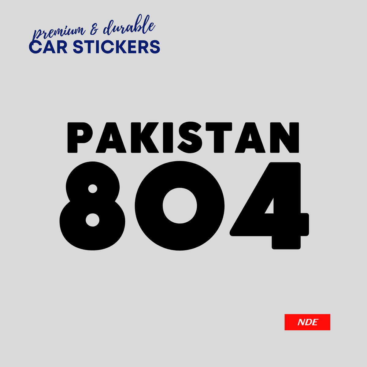 STICKER, 804 SERIES - NDE STORE