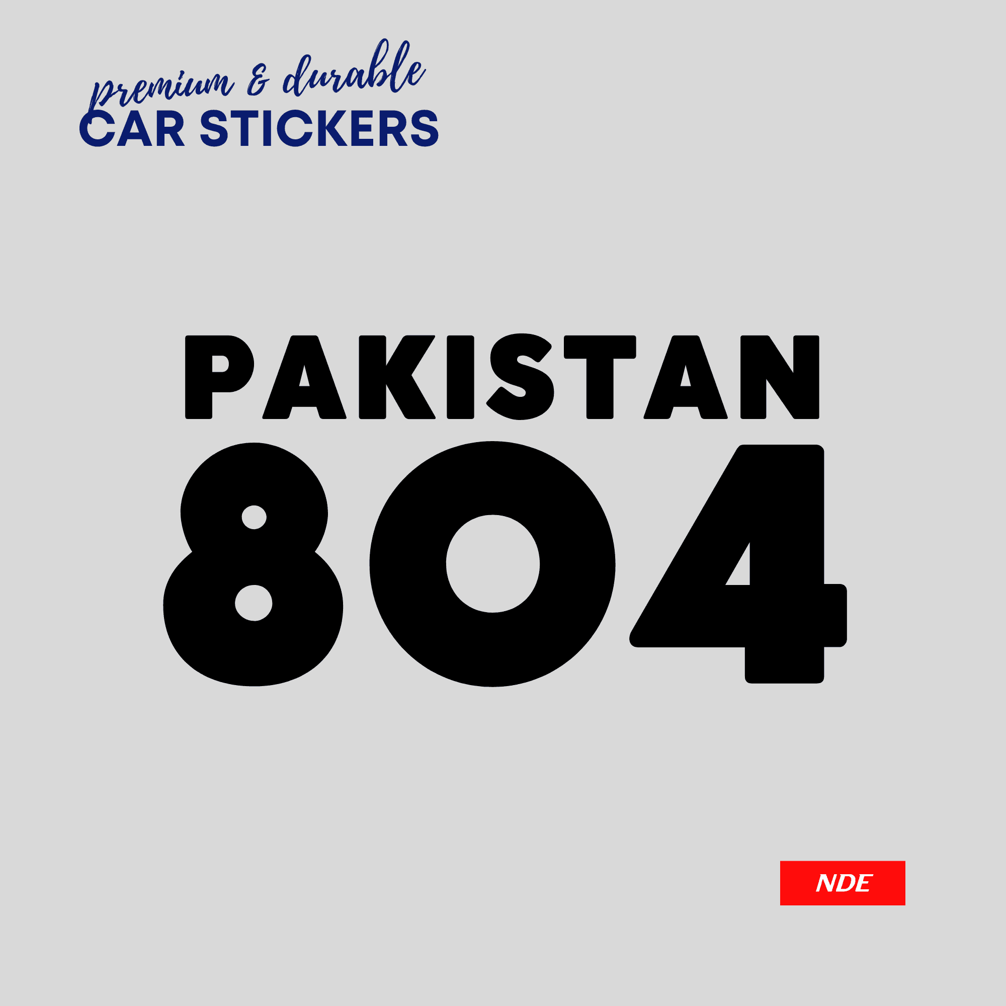 STICKER, 804 SERIES - NDE STORE